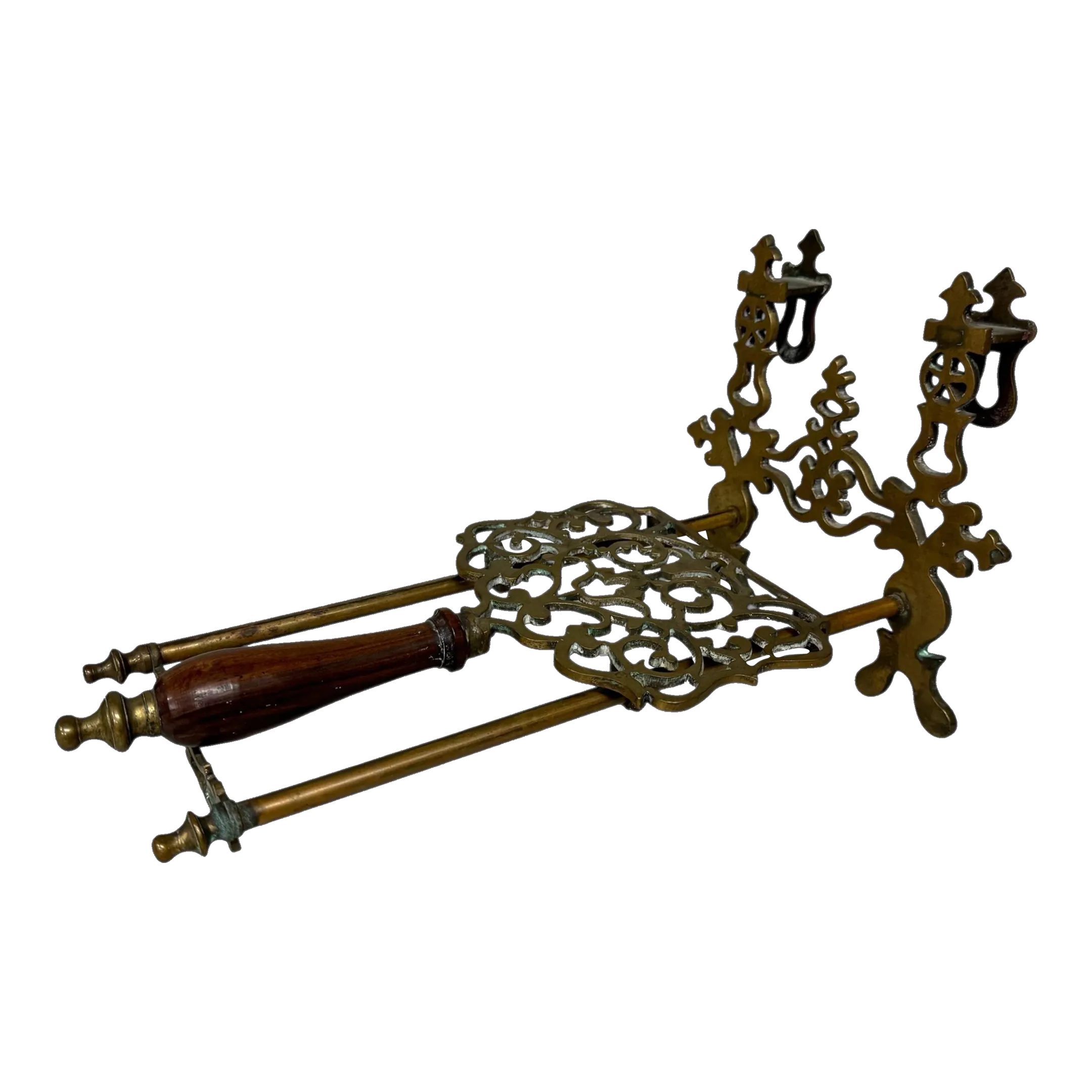 Antique Country Kitchen Fireplace Hearth Adjustable Brass Hanging ...