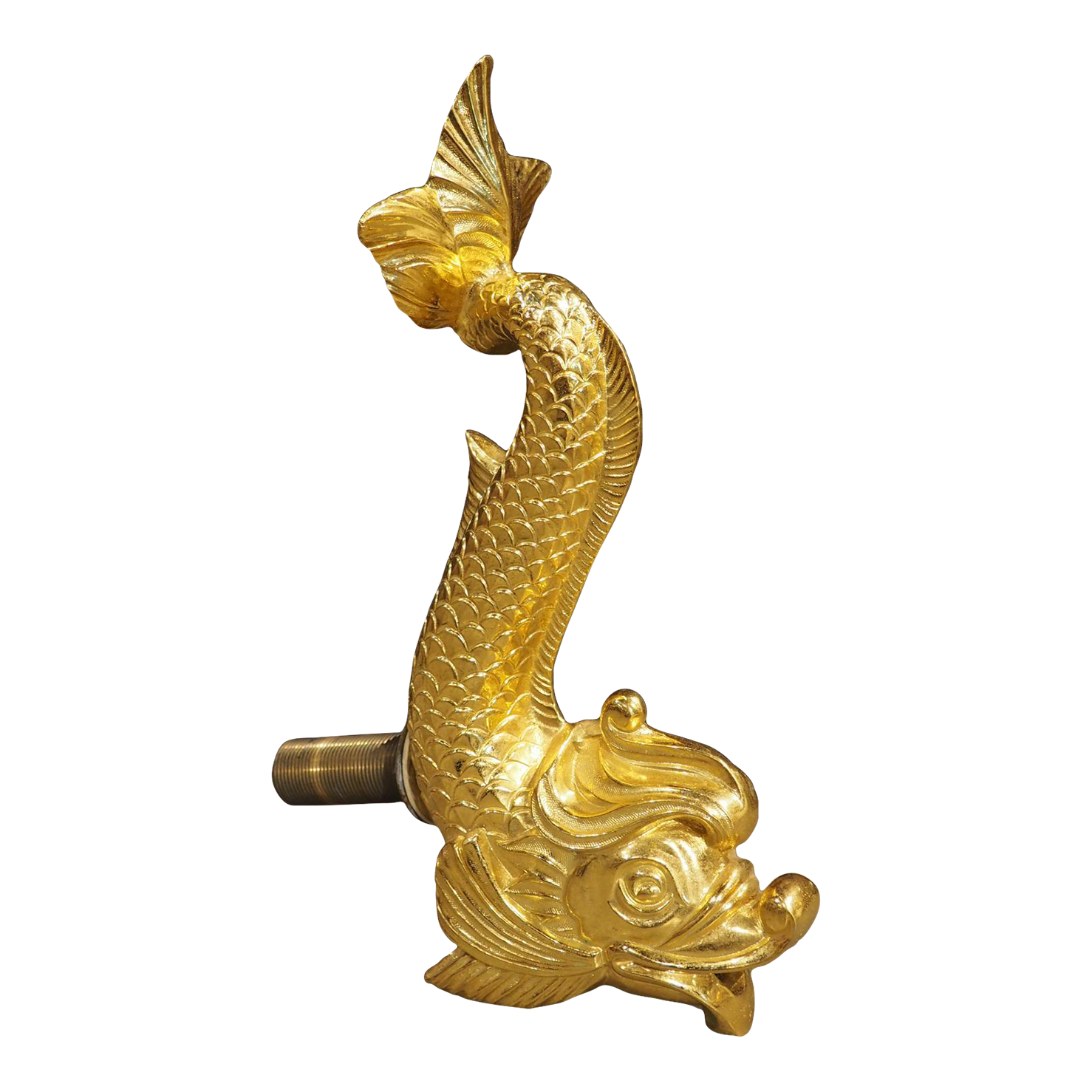 A French Gilt Bronze Dolphin Form Water Spout, 20th Century | Chairish