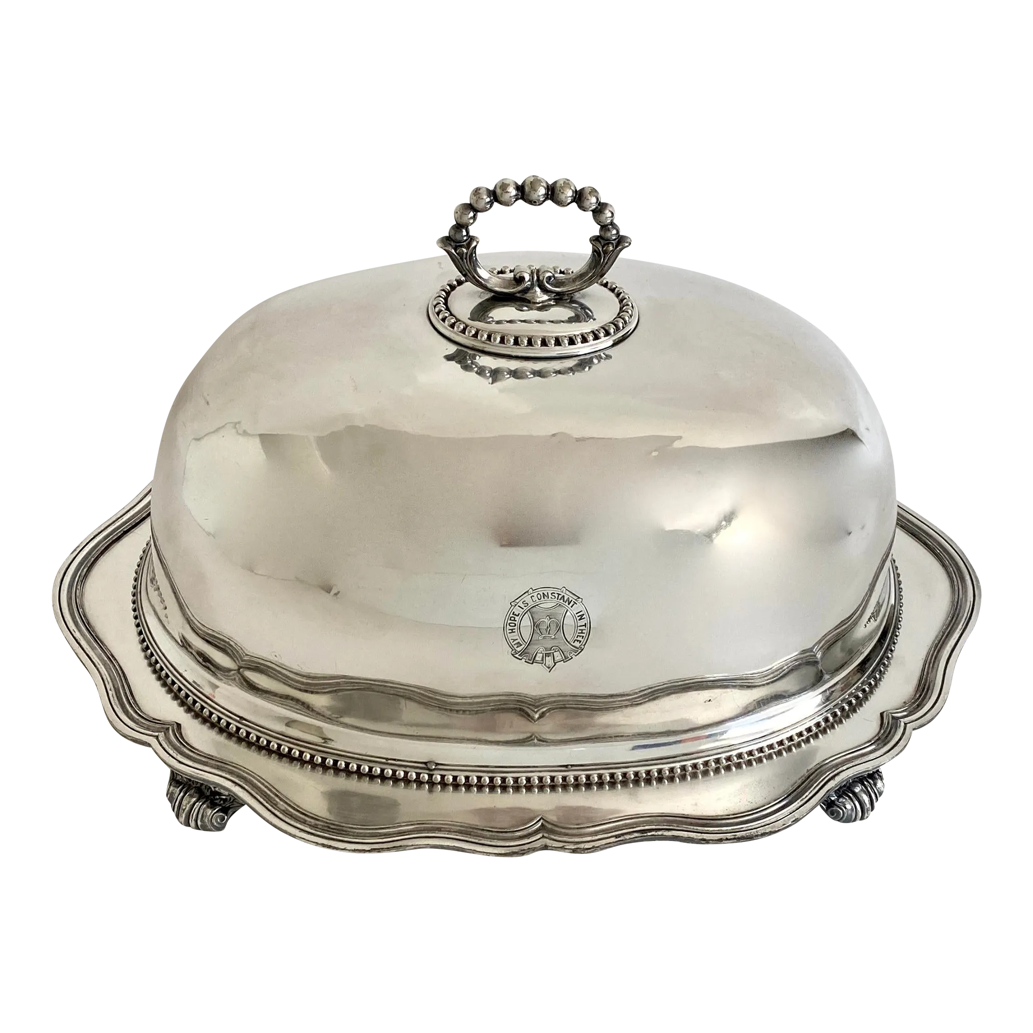1870s English Silverplate Clanranald Food Dome | Chairish