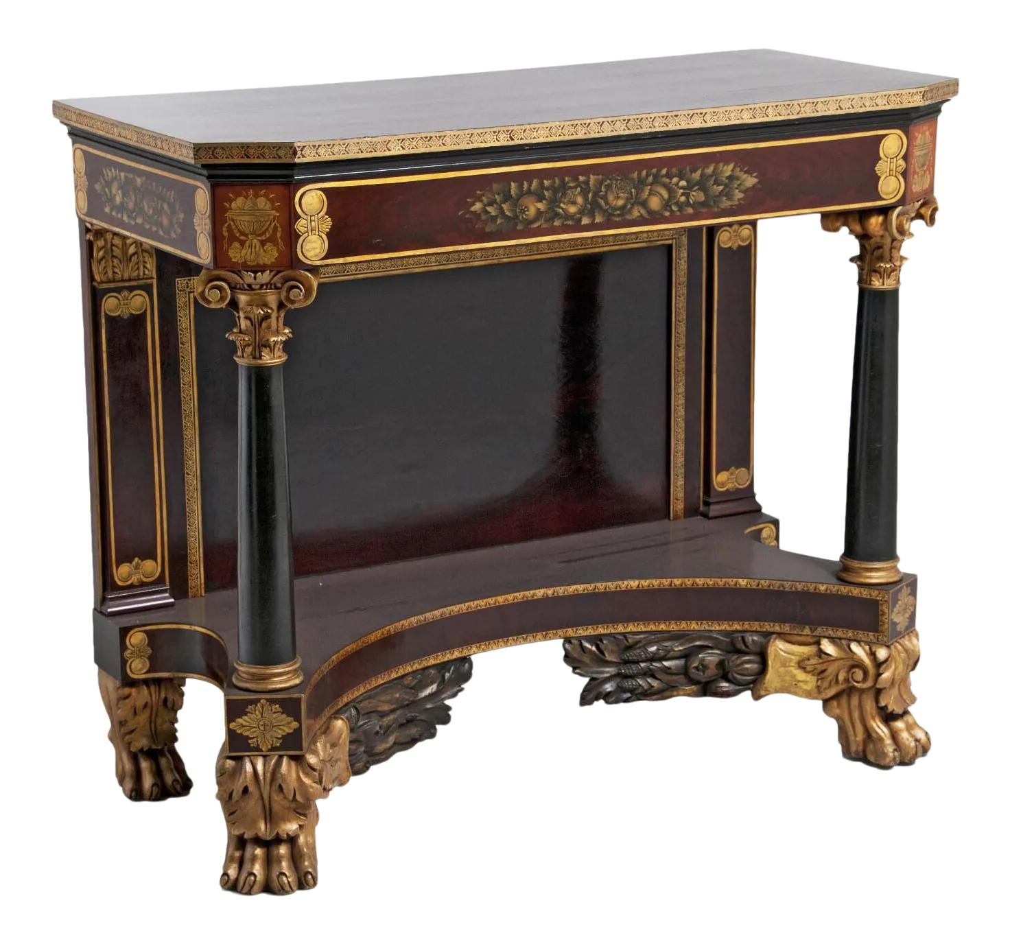 American Federal Painted Console | Chairish