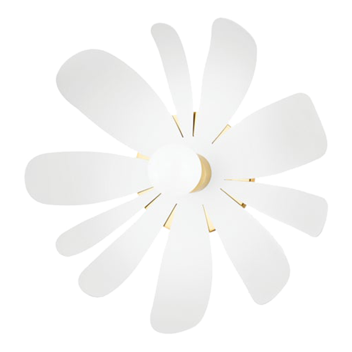 Mitzi Twiggy Flower 1-Light Wall / Vanity Sconce, Aged Brass/Textured ...