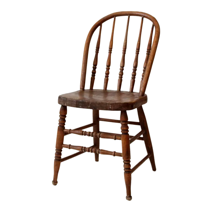 Antique Spindle Back Chair | Chairish