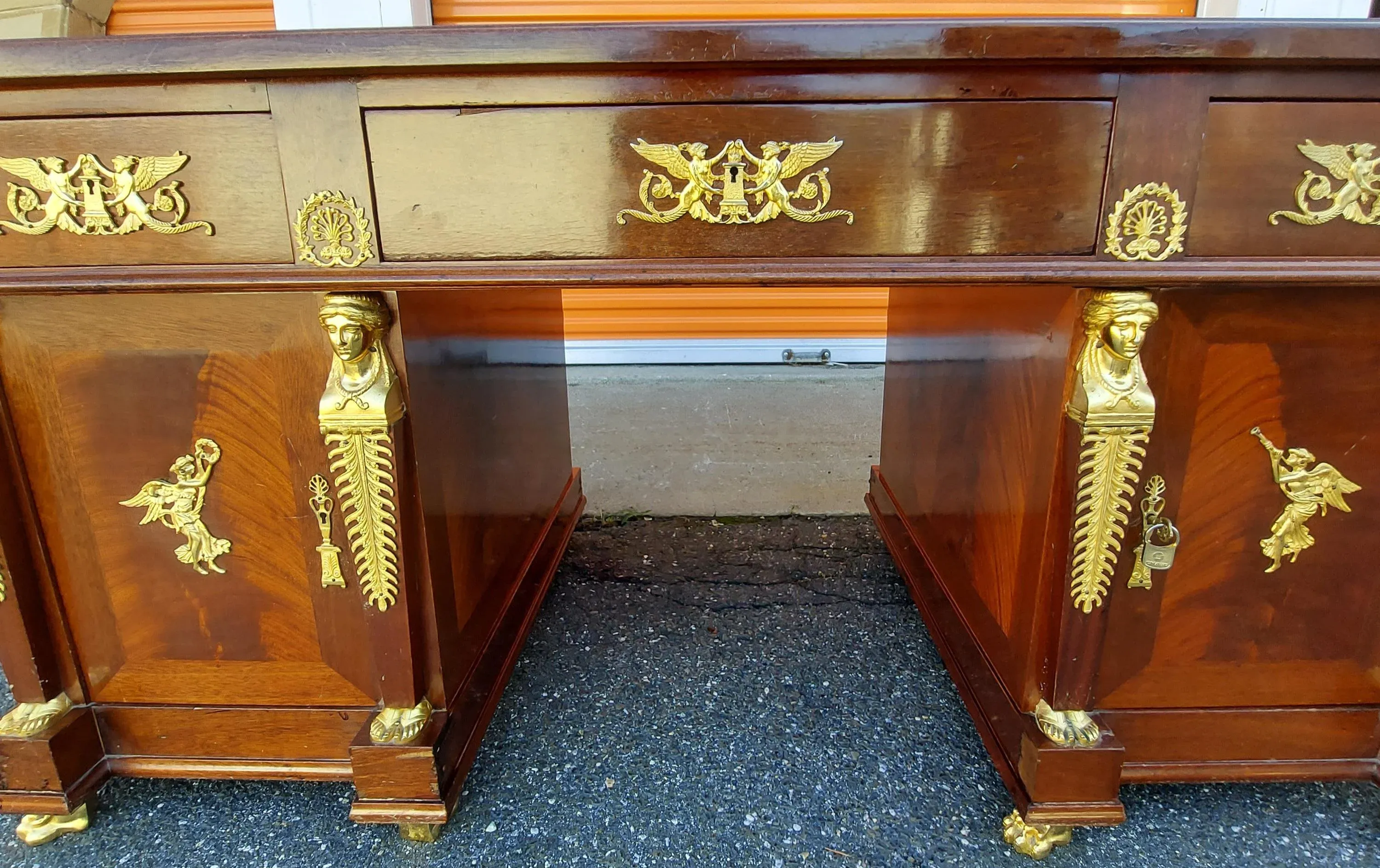 Early 20th Century French Empire Style Desk by Jack Jone s Custom Made for Daniel Jones Inc. Ny
