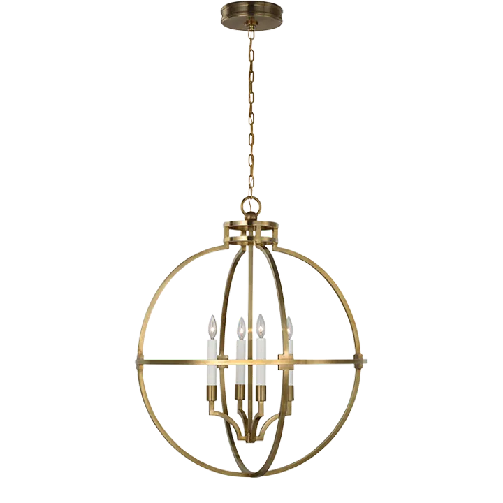 Chapman & Myers for Visual Comfort Signature Lexie 30" Globe Lantern in ...