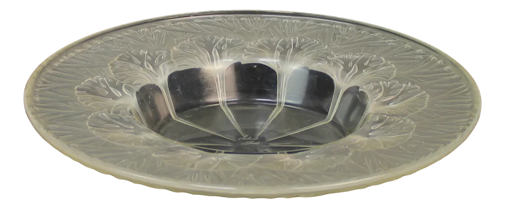 Art Deco Glass Plate By Sabino 1930s Chairish