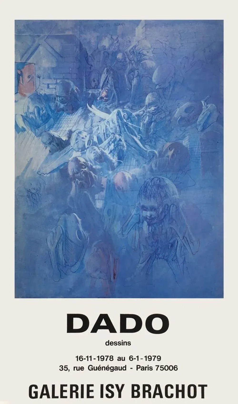 1979 Dado Isy Brachot Gallery Poster | Chairish