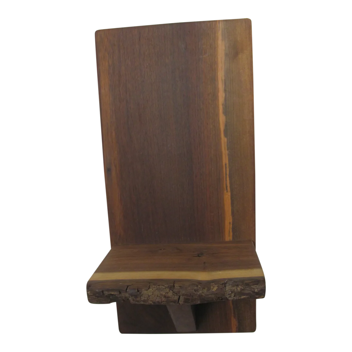 Late 20th Century Walnut Live Edge Nakashima / Adirondack Style Artisan ...