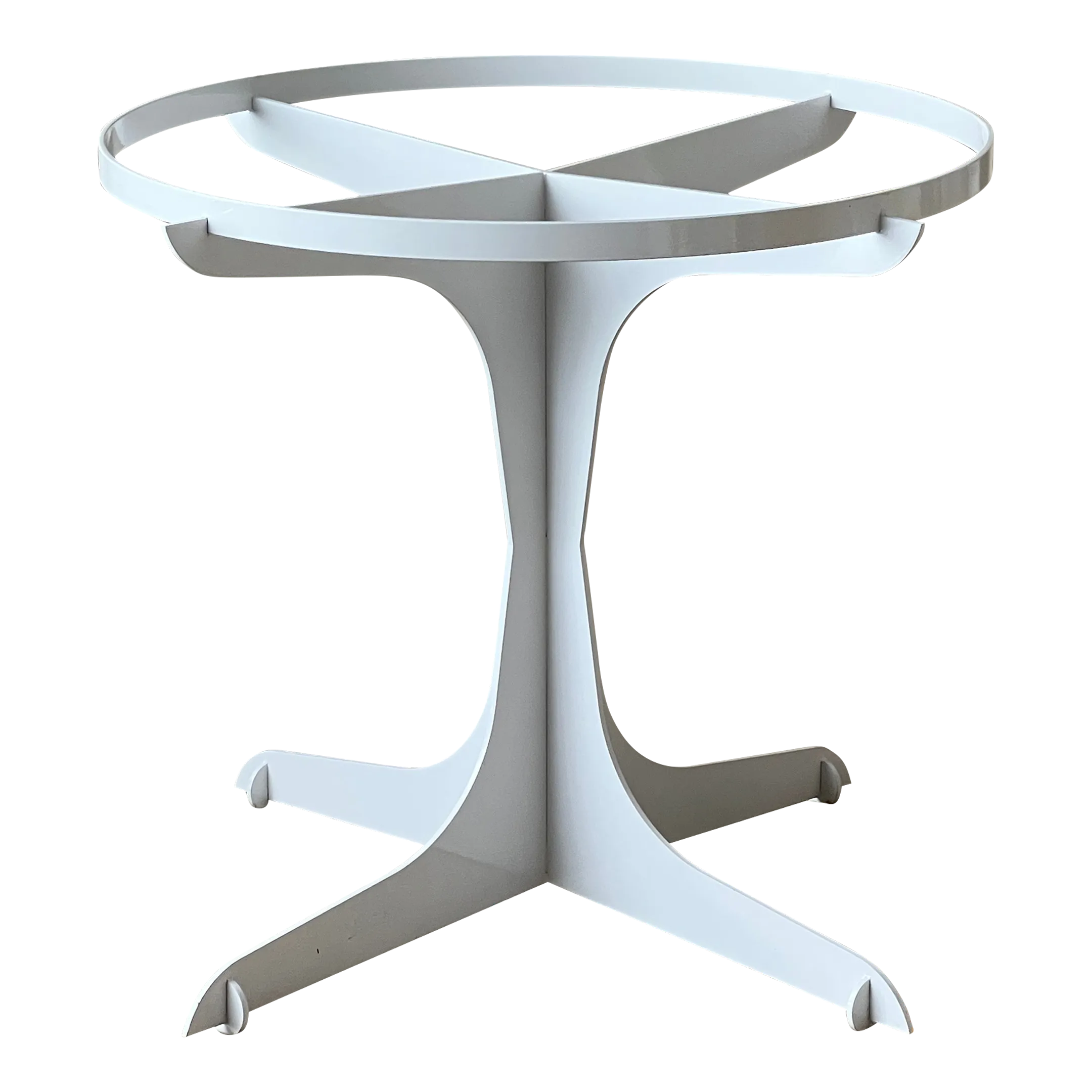 Custom White Outdoor Table Base | Chairish