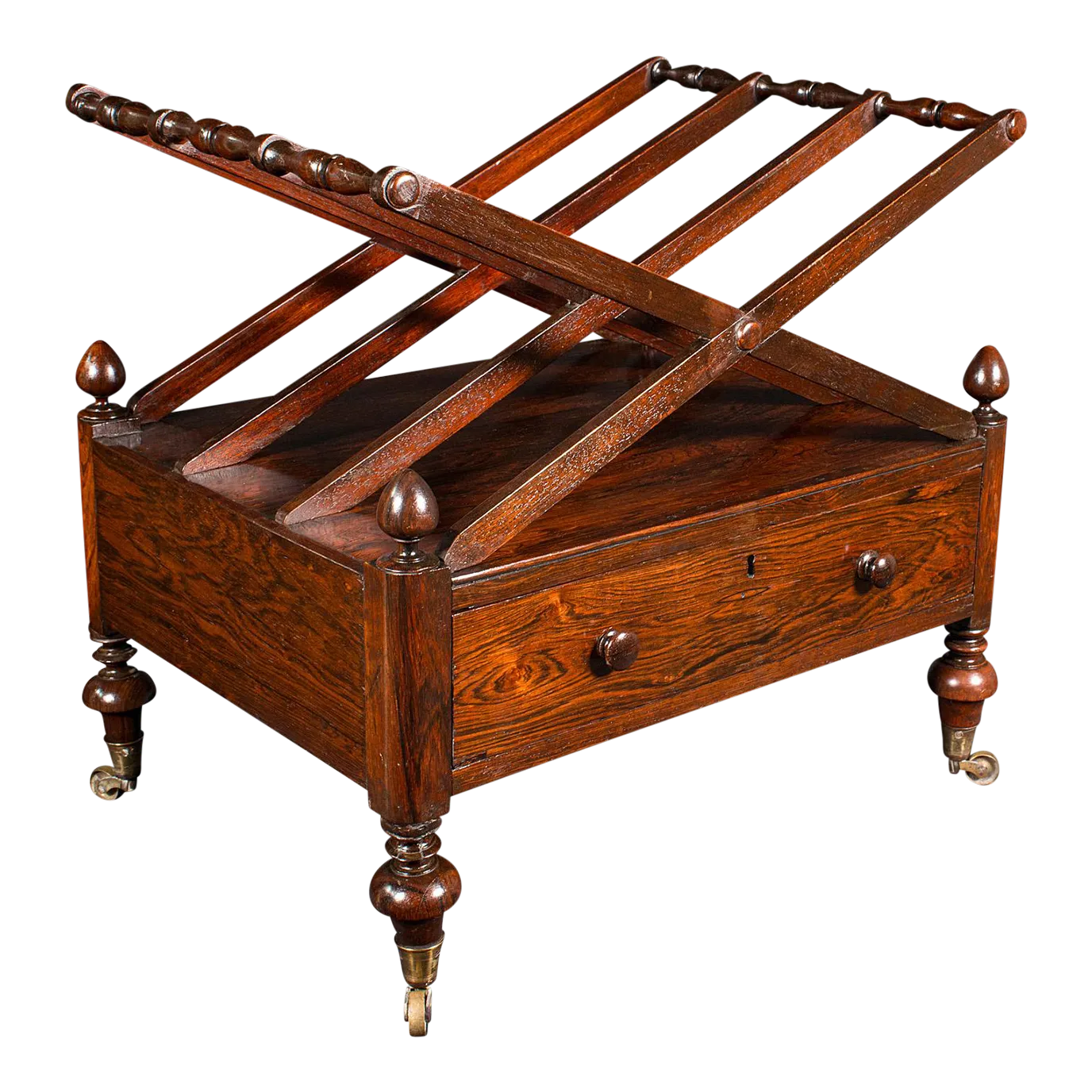 1820's English Antique Canterbury Rack | Chairish