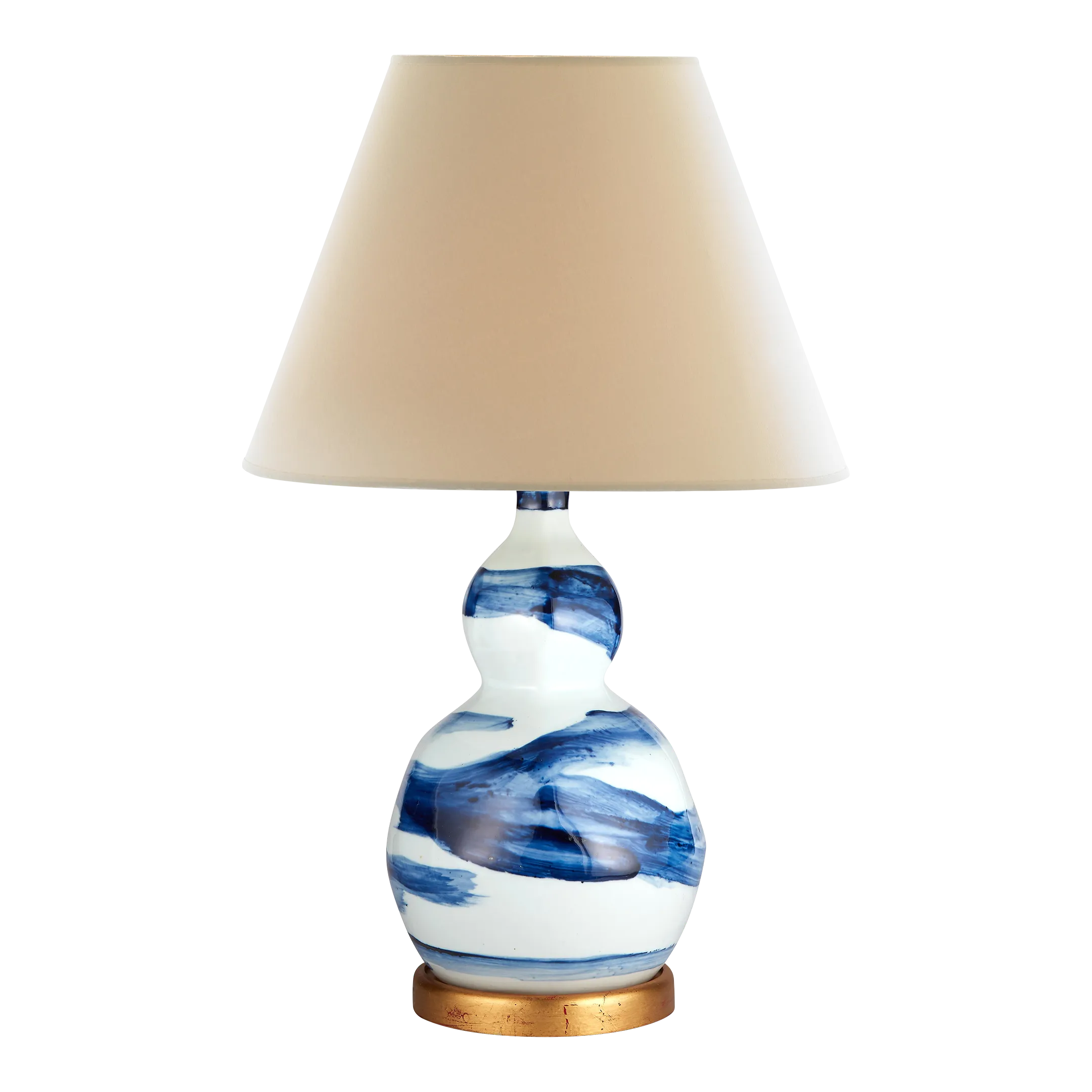 Bunny Williams Home Small Brush Stroke Lamp, Blue | Chairish