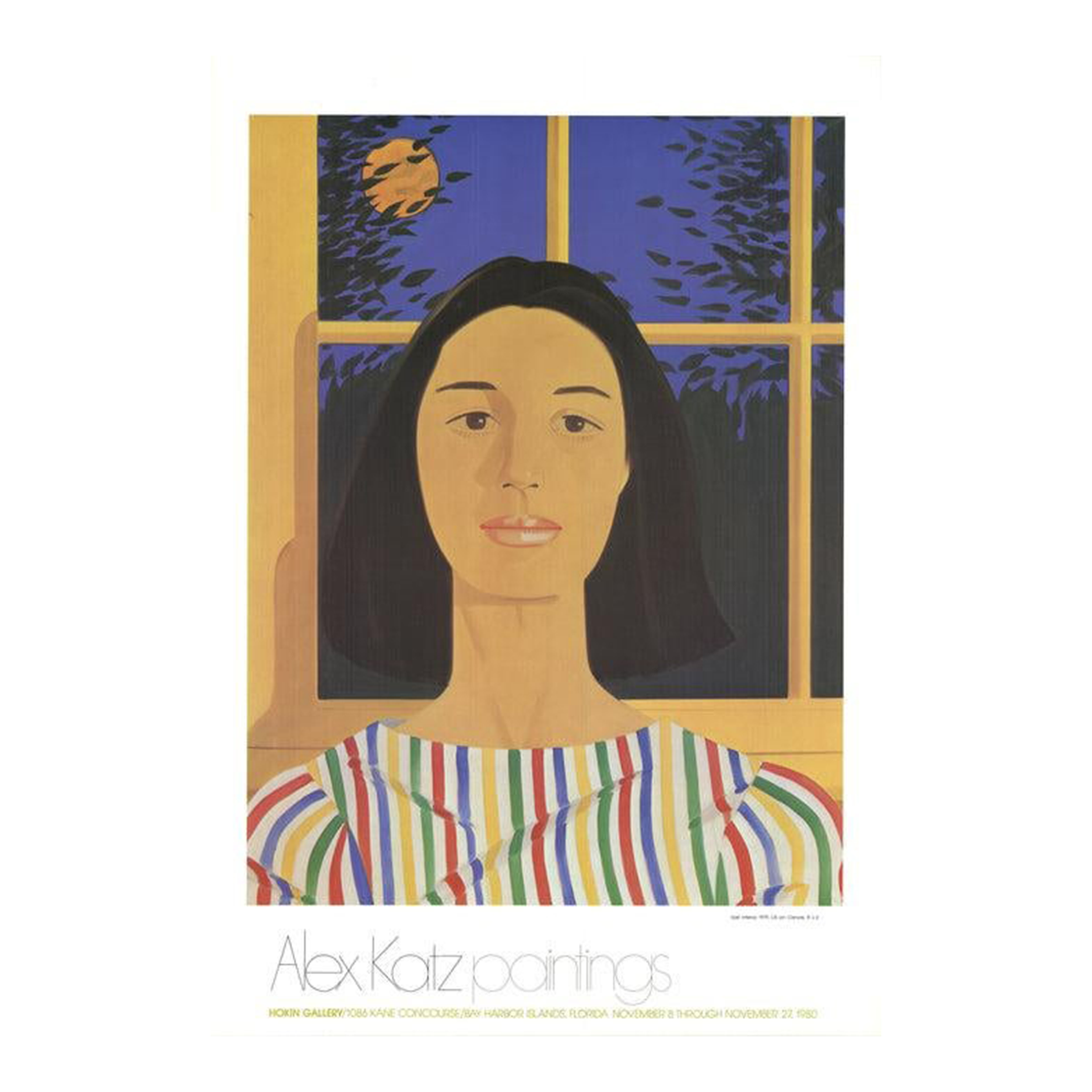 Alex Katz East Interior Portrait, 1980 | Chairish