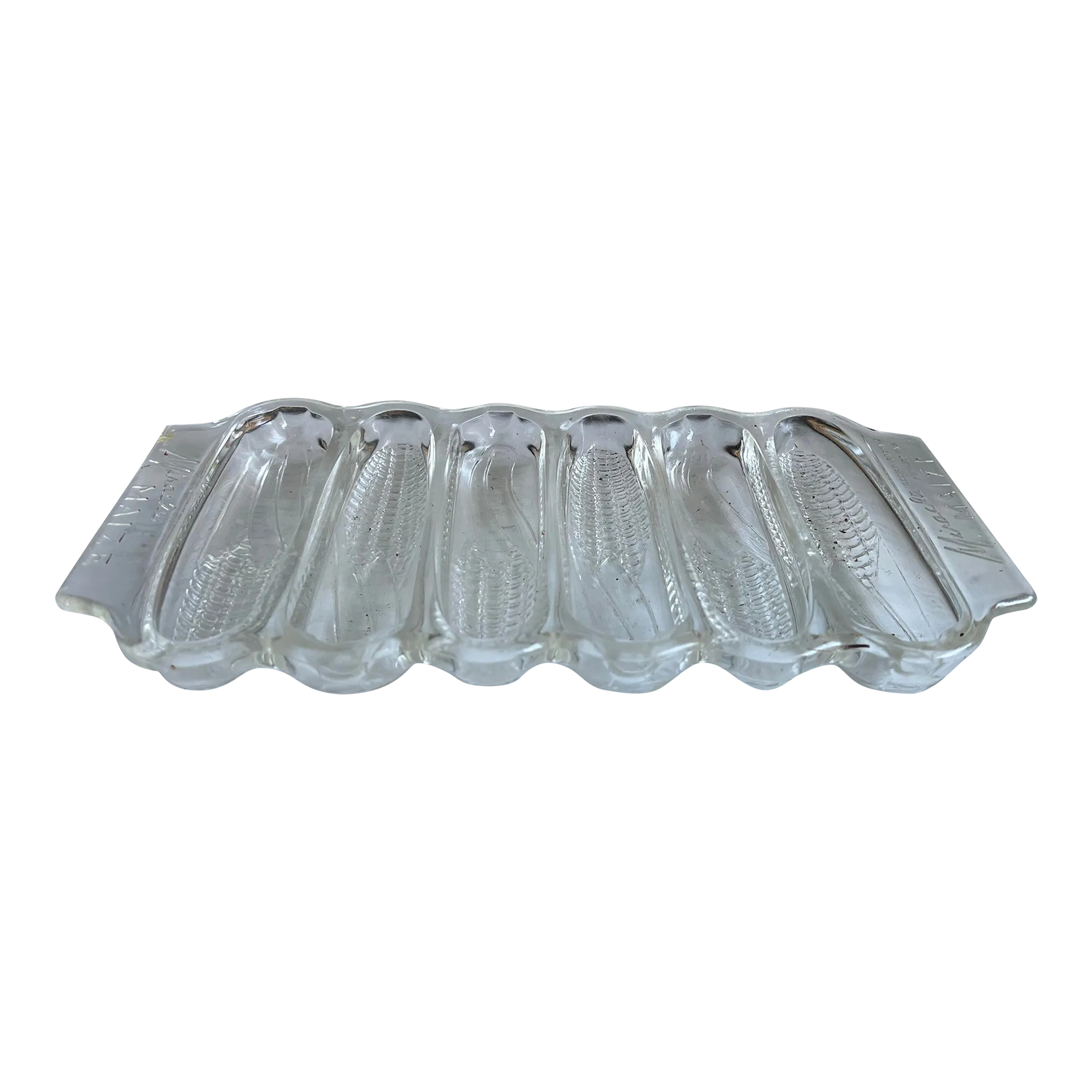 1970s Crystal Corn Dish | Chairish