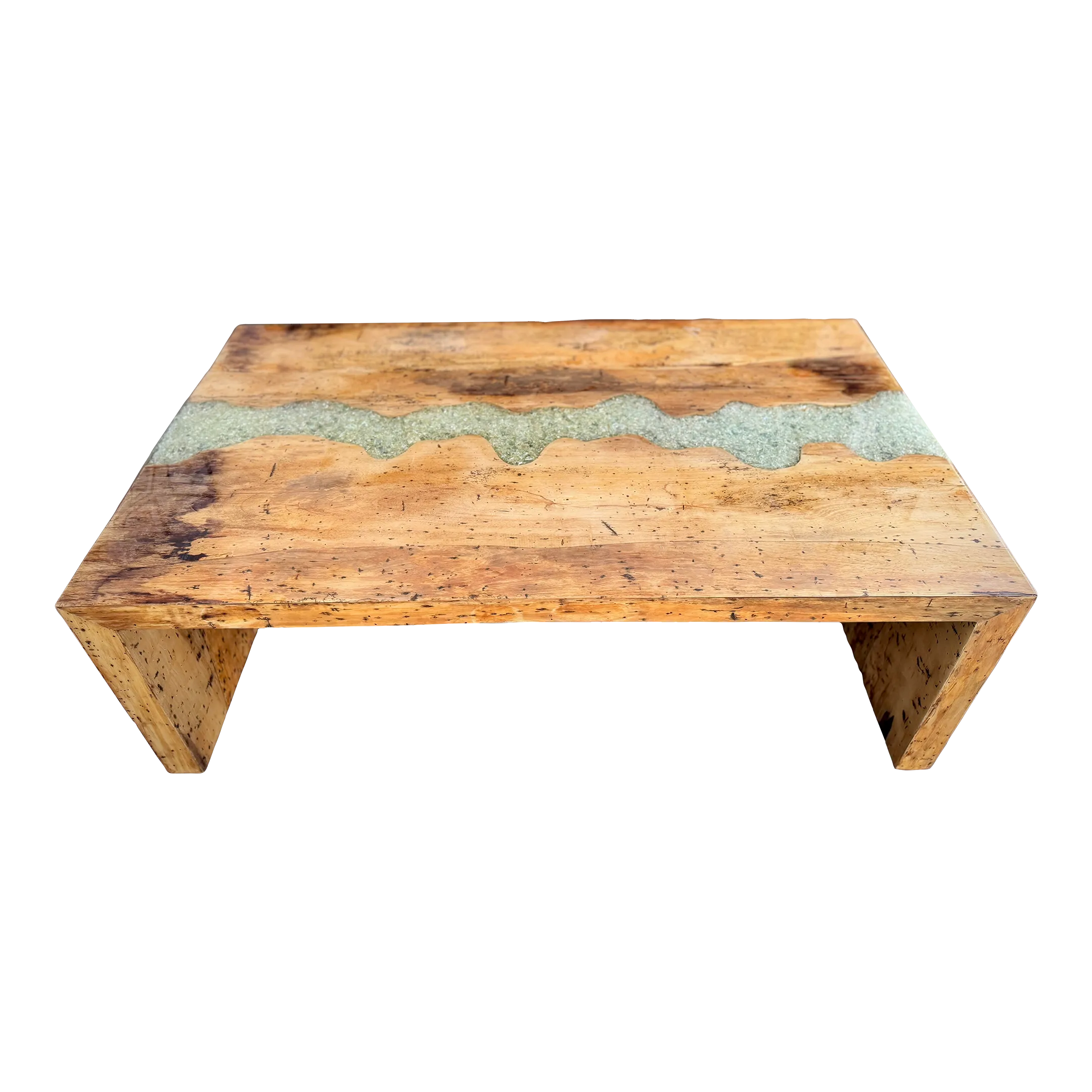 Modern Organic Crystal Waterfall Coffee Table Braden by Made Goods ...