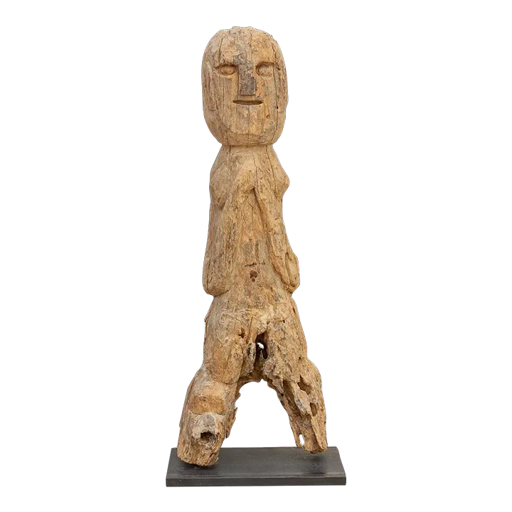 Ancient Tribal Statue From Nepal | Chairish