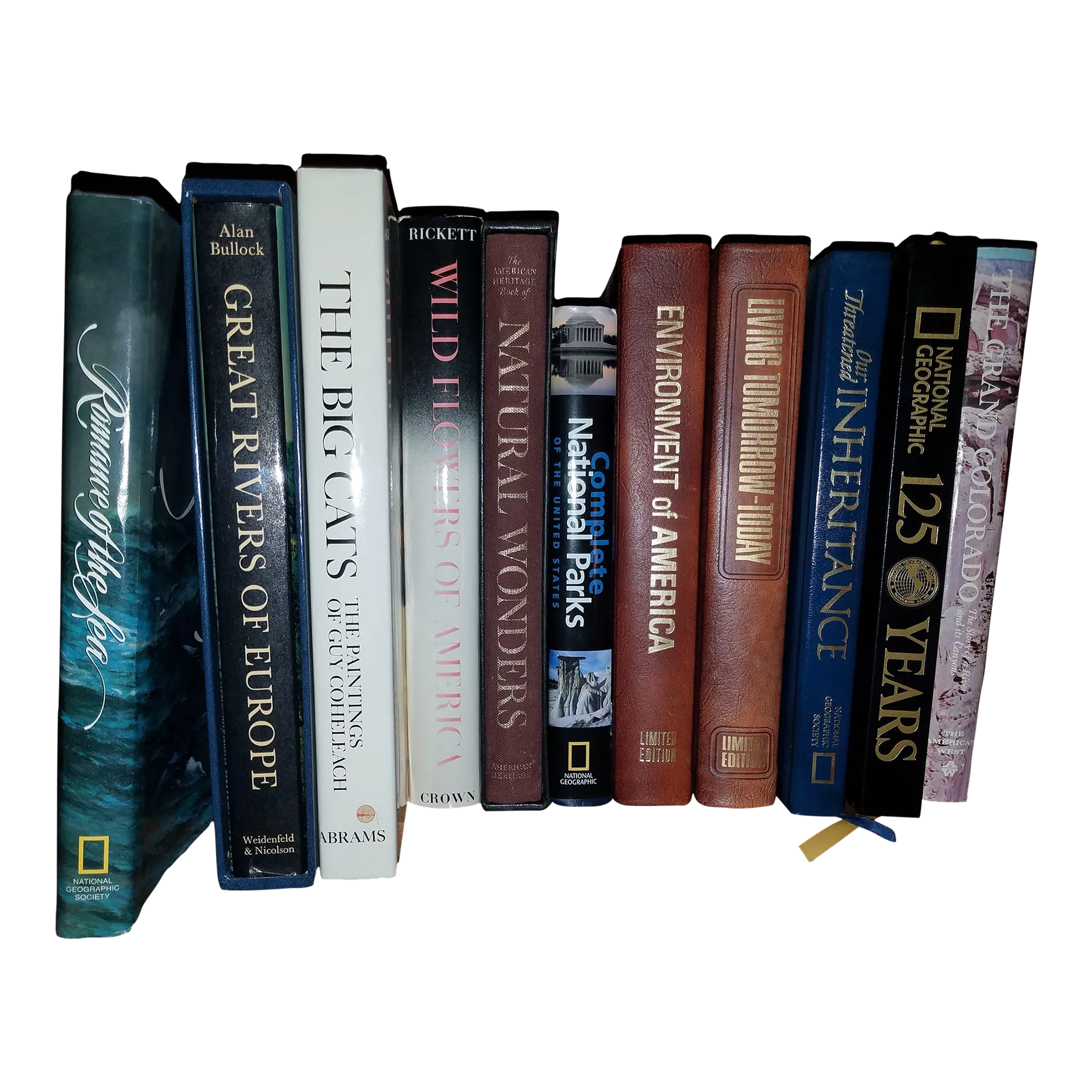 Assortment of 11 Large Cocktail Table Books of the Natural World | Chairish