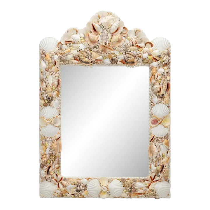 Shell Square Mirror | Chairish
