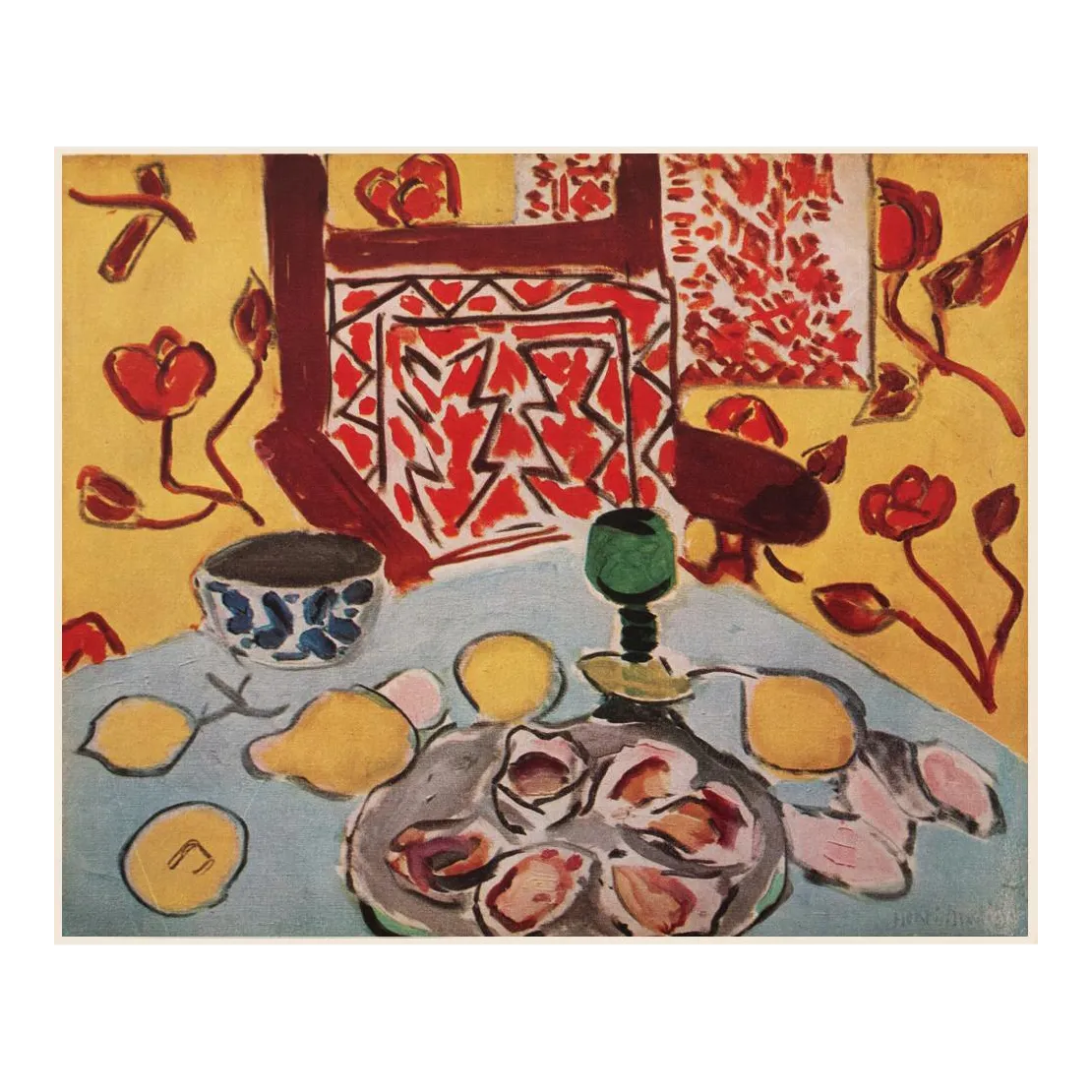 1946 After Henri Matisse "Still Life on Blue Table", First Edition ...