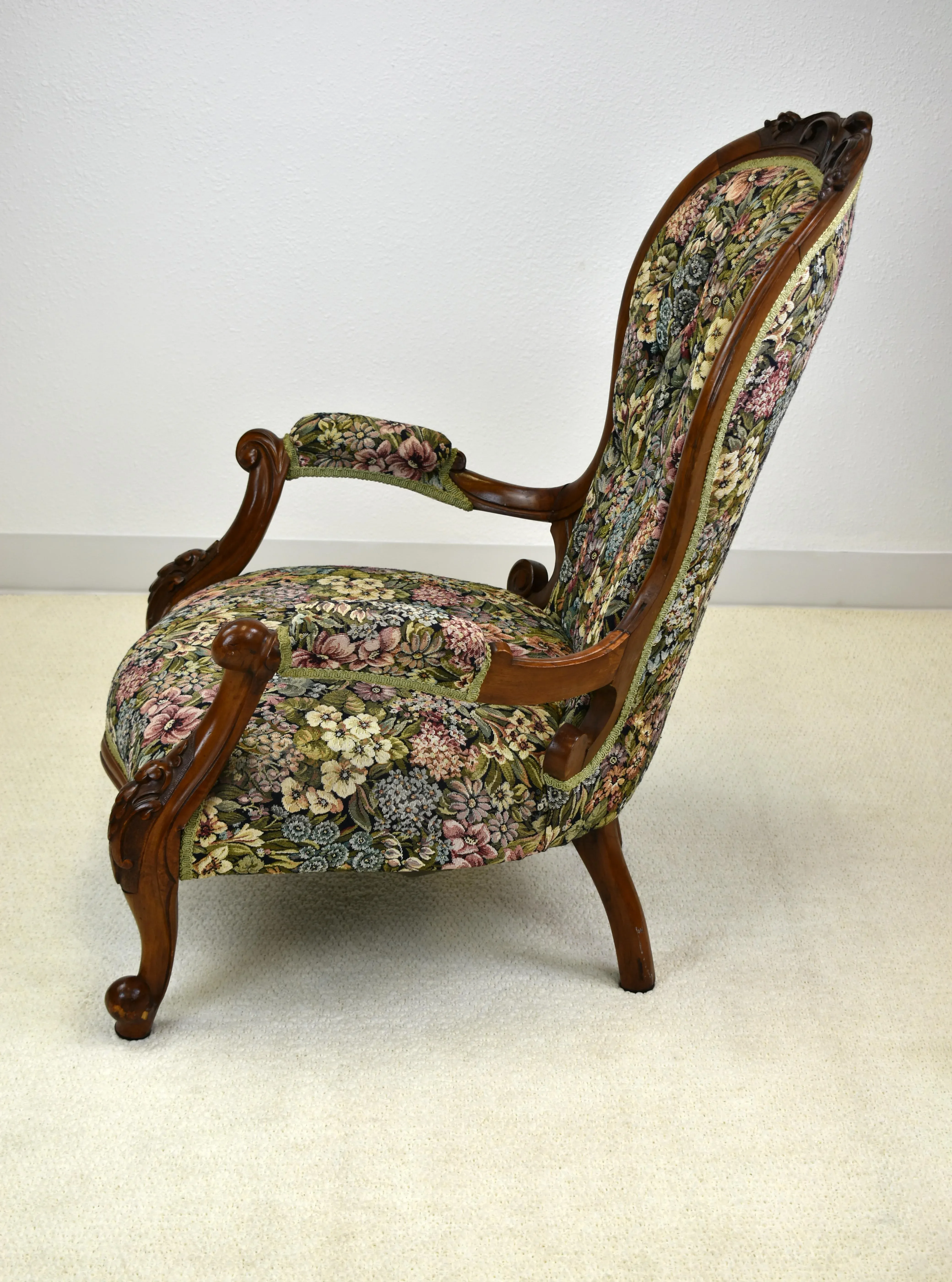Antique victorian armchair store
