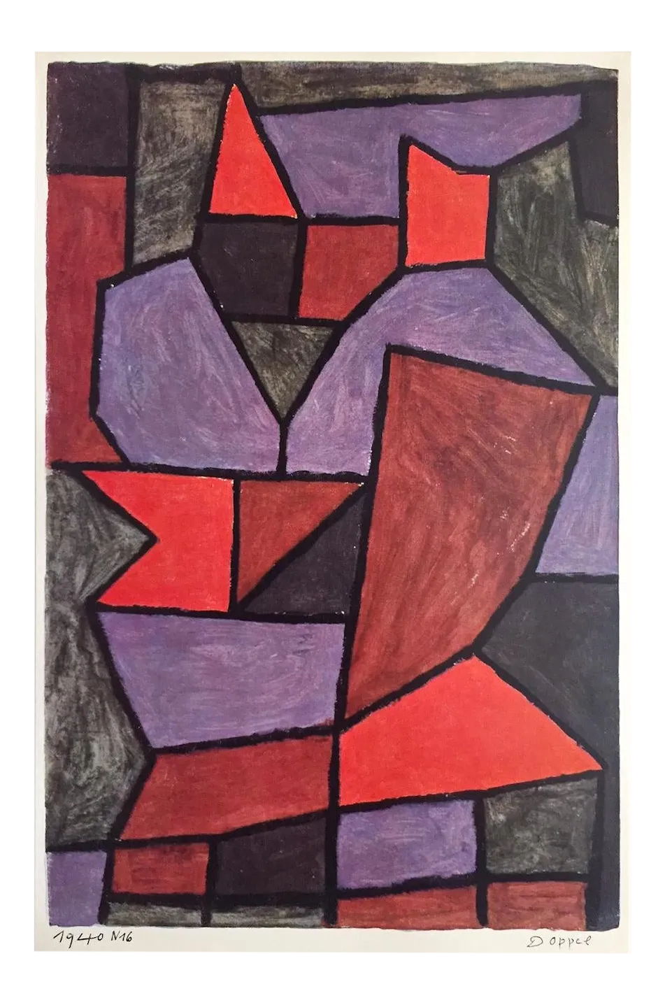 Paul Klee Vintage 1960 1st Edition Modernist Lithograph Print " Double ...