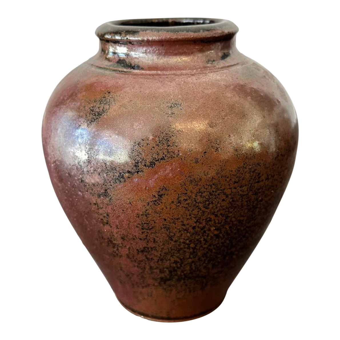 Vintage Boho Ceramic Vase | Chairish