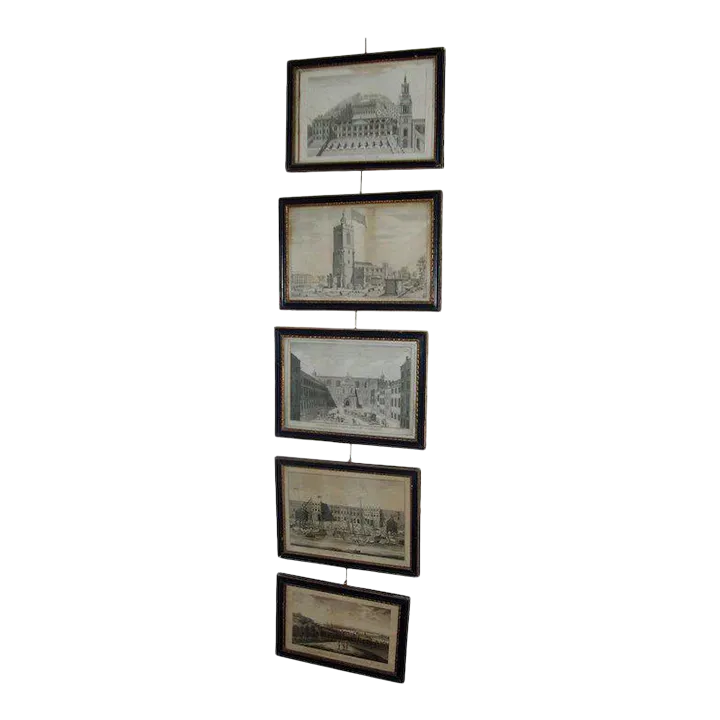 18th Century George III Prints Views of London in Original Hogarth ...