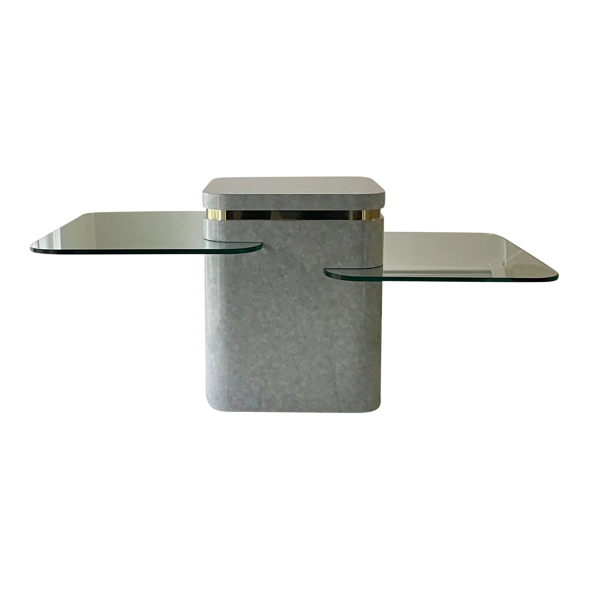 Postmodern Springer Style Cantilever Side Table | Chairish