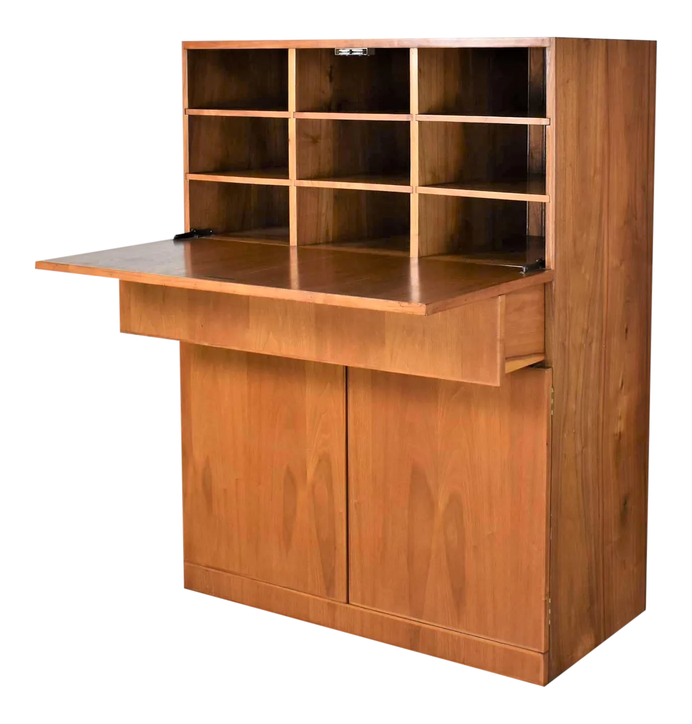 Vintage Scandinavian Modern Teak Drop Front Desk Secretary in a Box ...