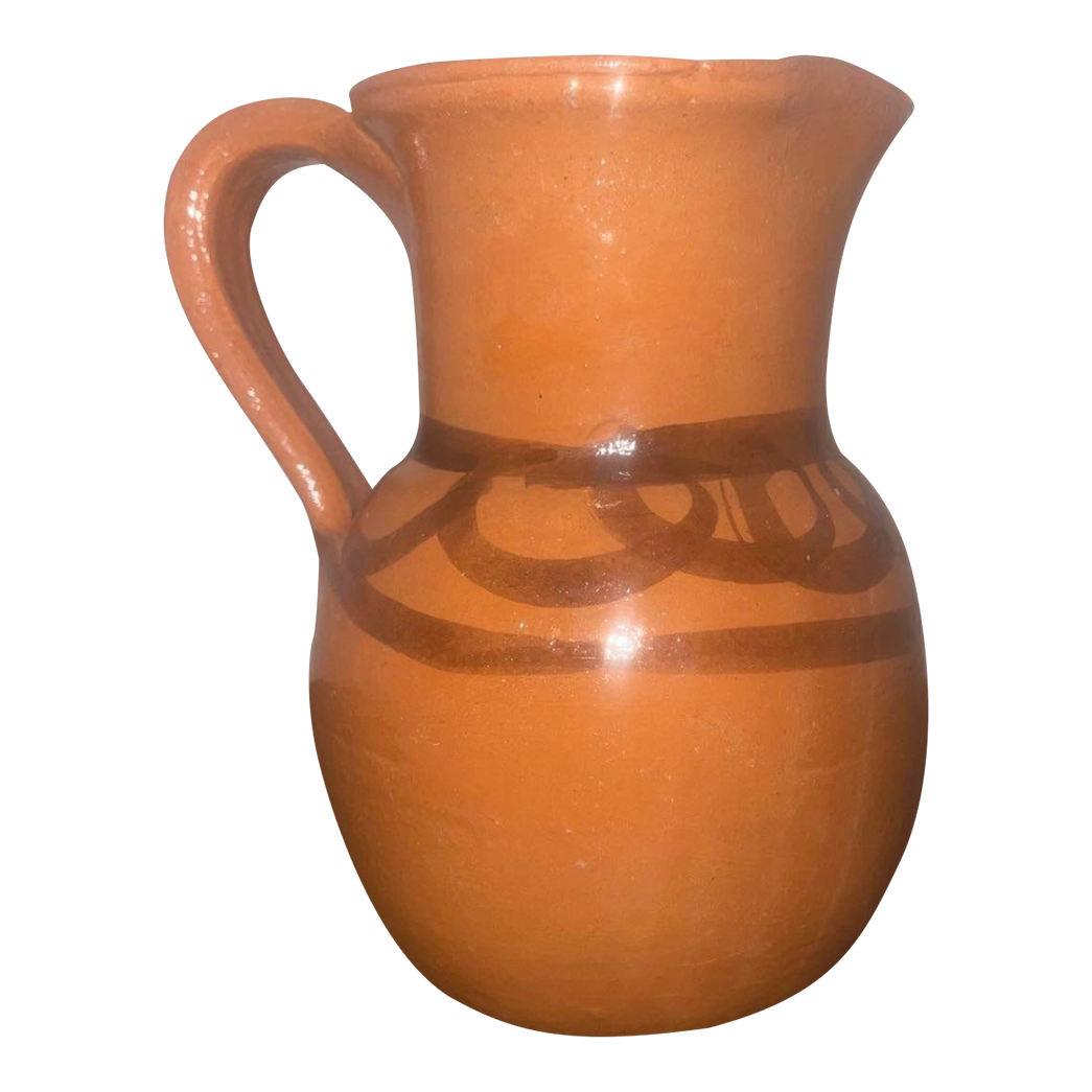 Vintage Southern Italy Hand Crafted Pottery Water Pitcher | Chairish