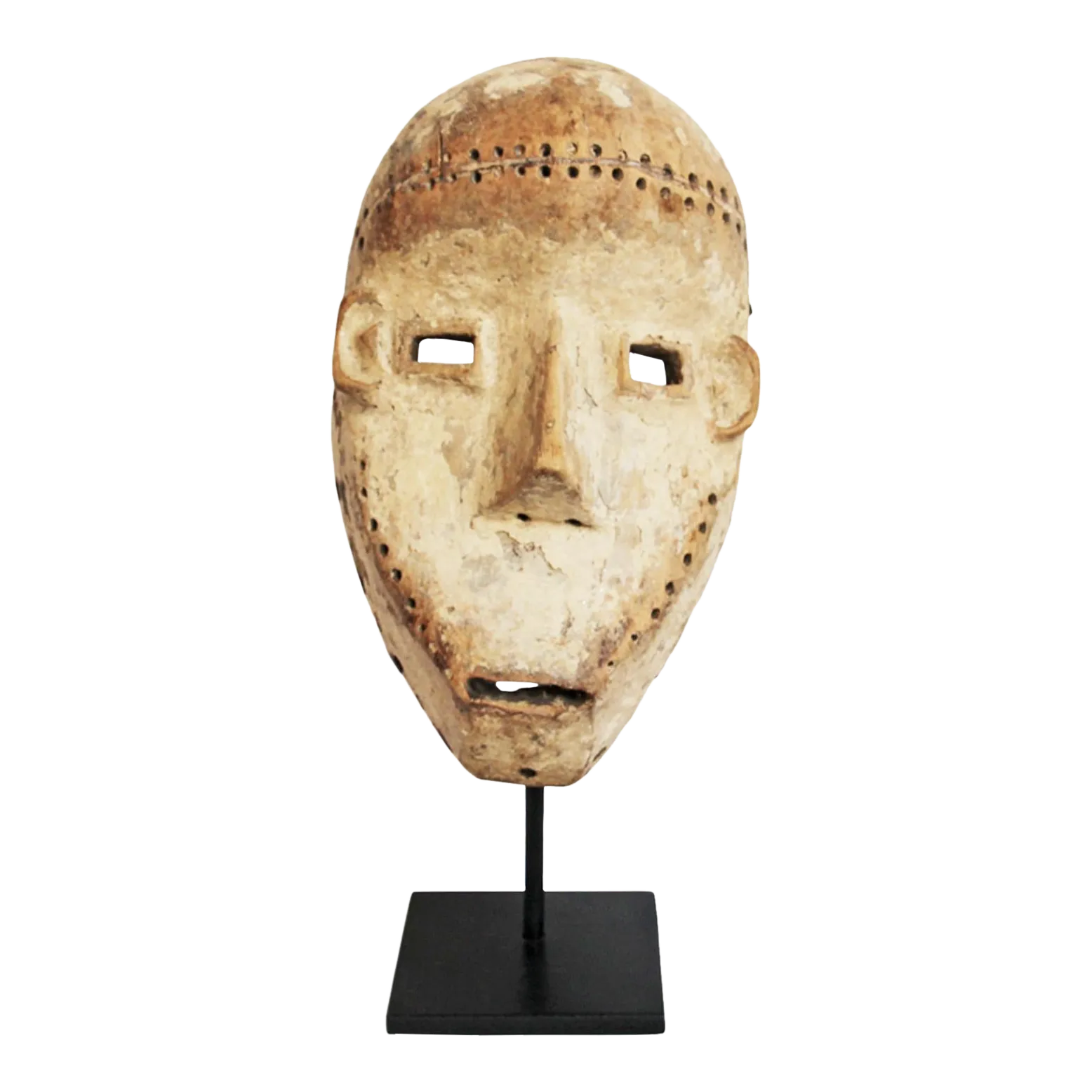 Antique Kumu Mask on Stand | Chairish