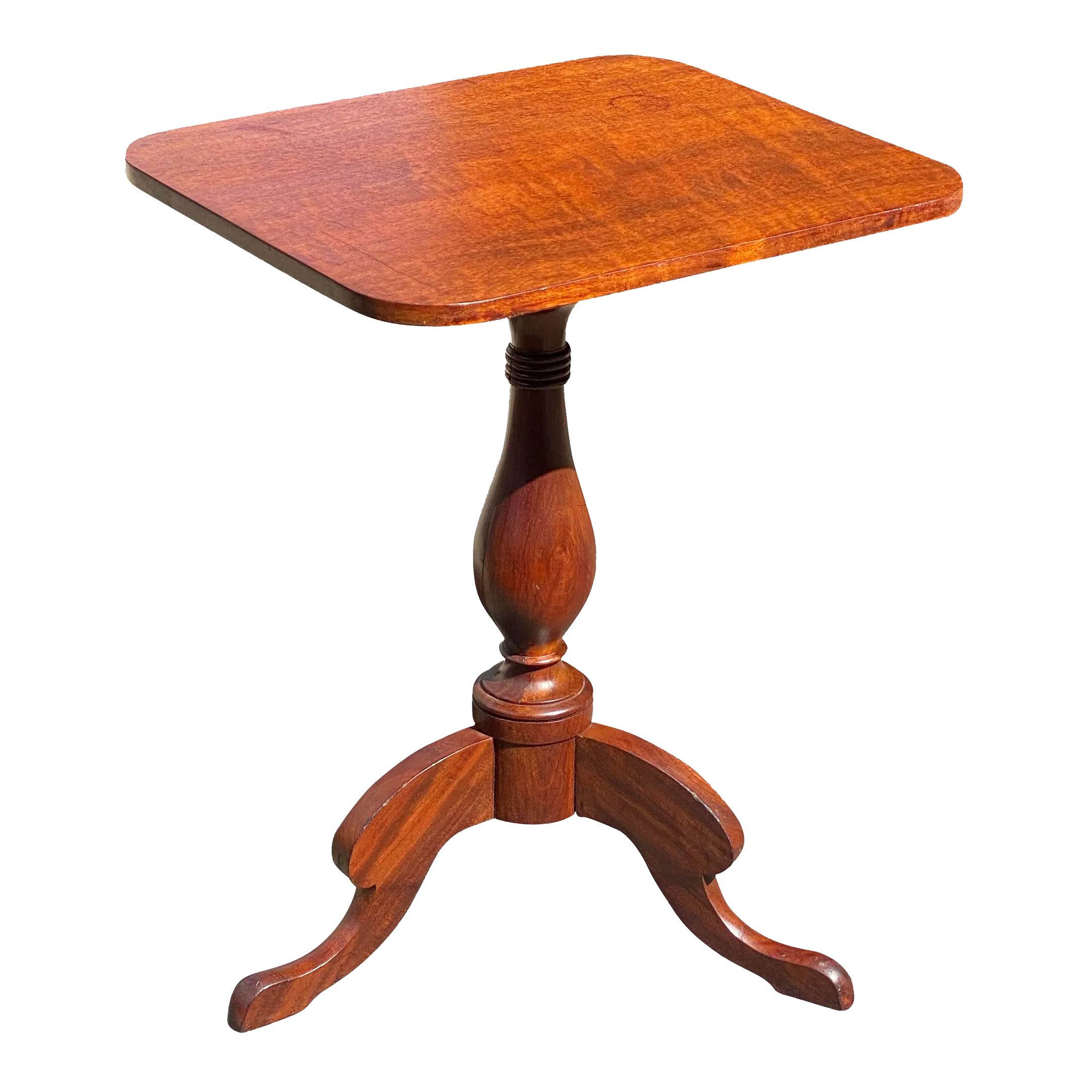 Early 19th Century Antique Federal Southern Walnut Tilt Top Tea Table ...
