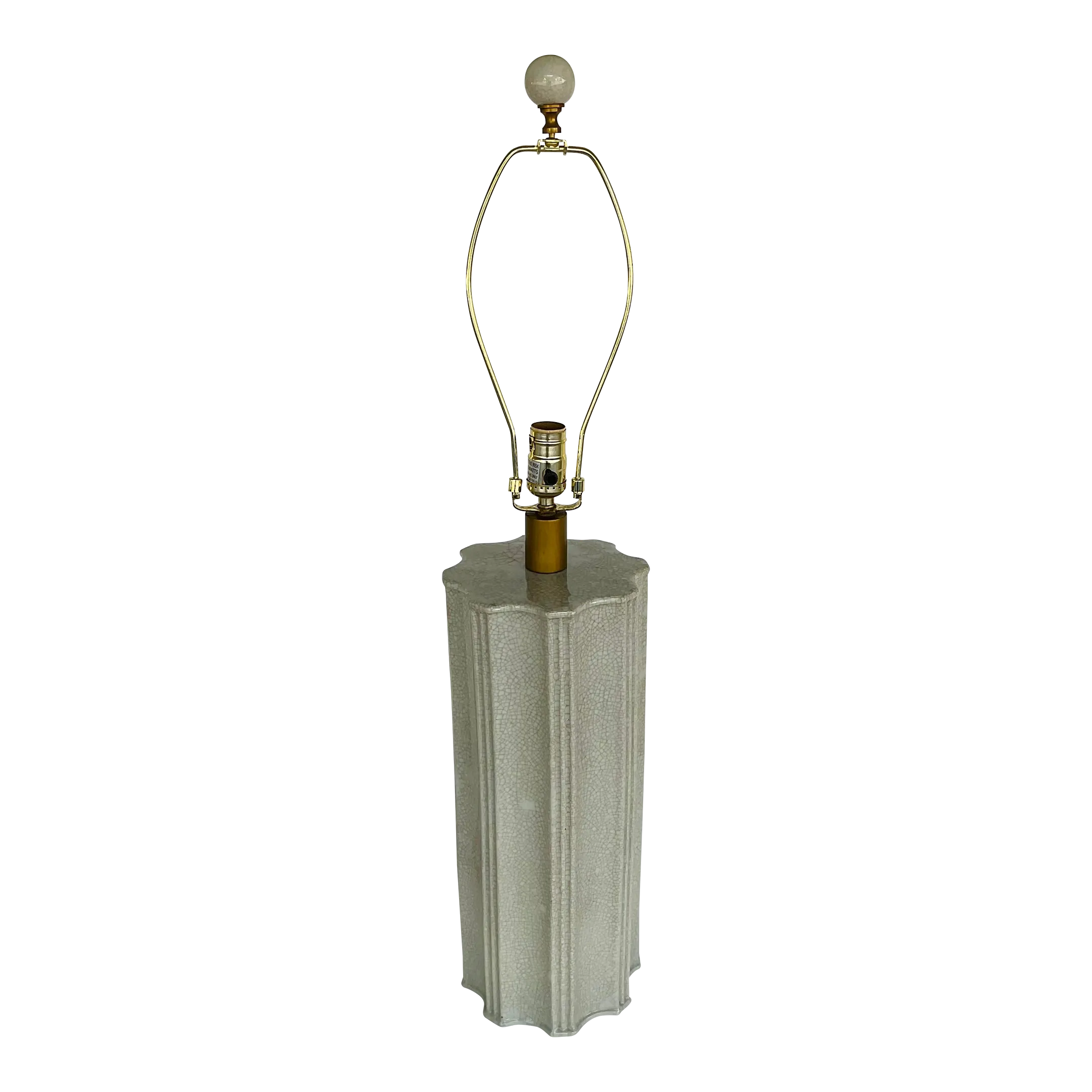 Currey and Company. Modern Fluted Off-White Glaze Porcelain Table Lamp ...