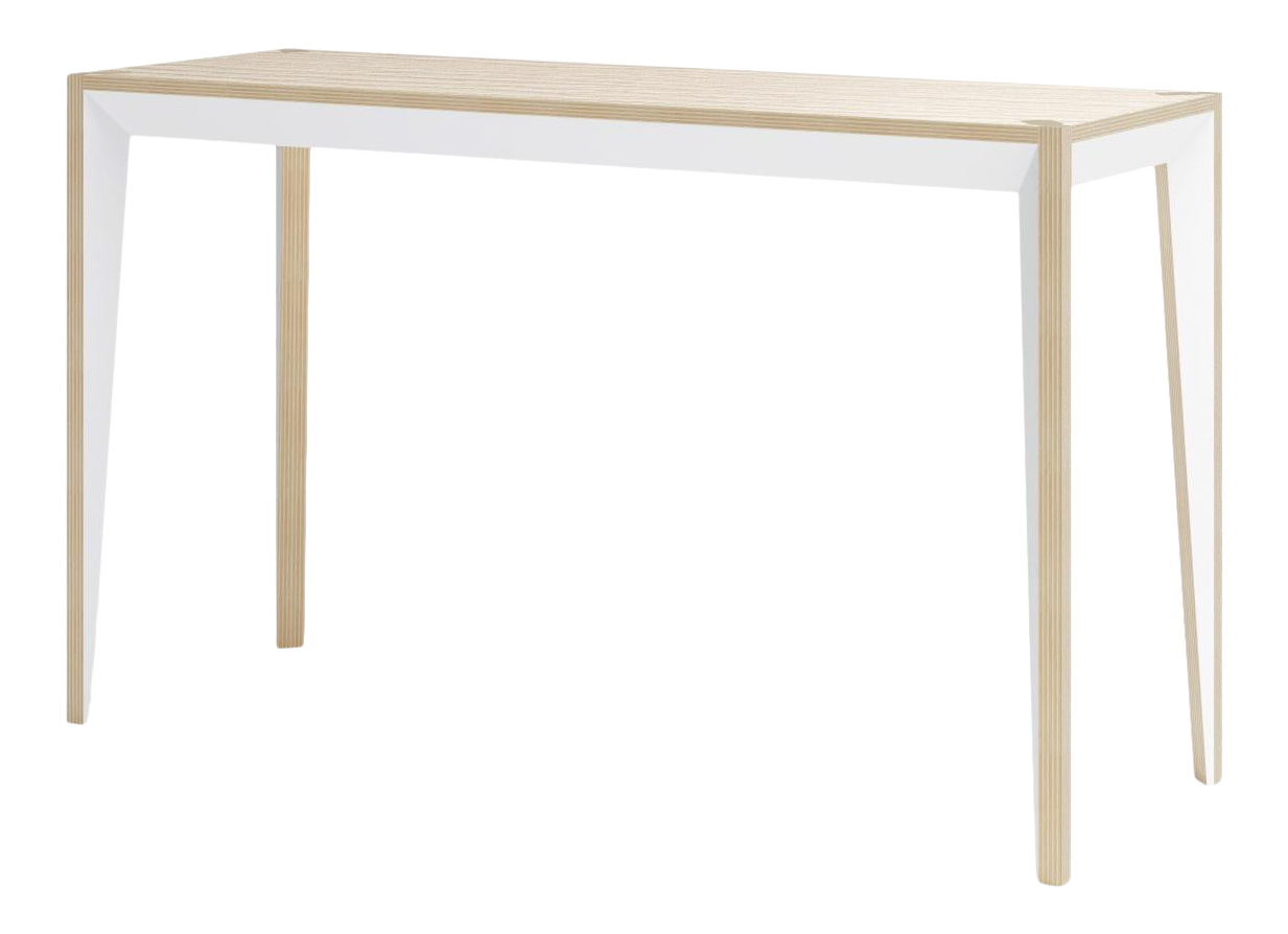Miduny MiMi Modern Oak White Console/Desk | Chairish