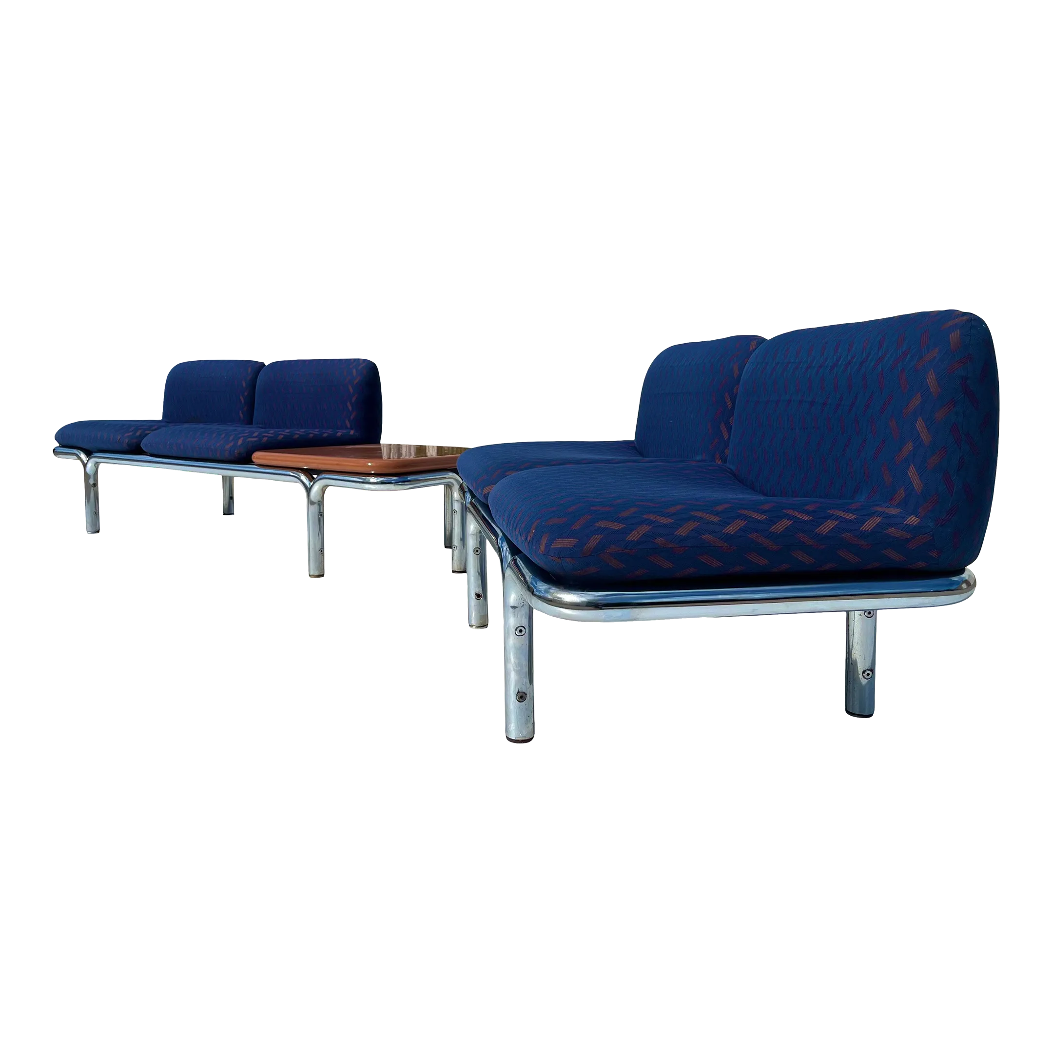 1970s Chrome Tubular Sofa Set by Brian Kane for Metropolitan | Chairish