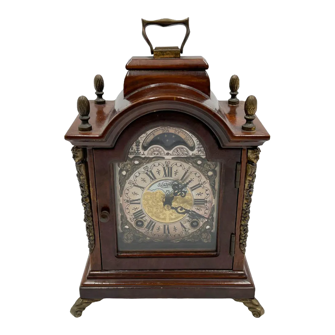 Vintage Urgos Schlagwerk Bim-Bam Mantle Clock, Made in Germany | Chairish