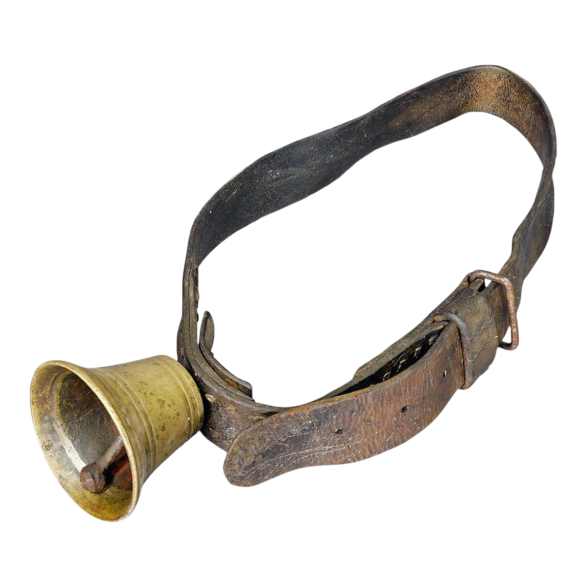 Antique Swiss Casted Bronze Cattle Bell Ca. 1900s | Chairish