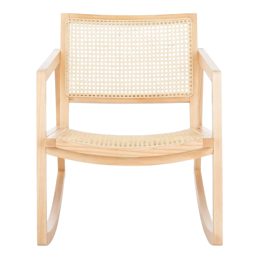Perth Rattan Rocking Chair - Natural | Chairish