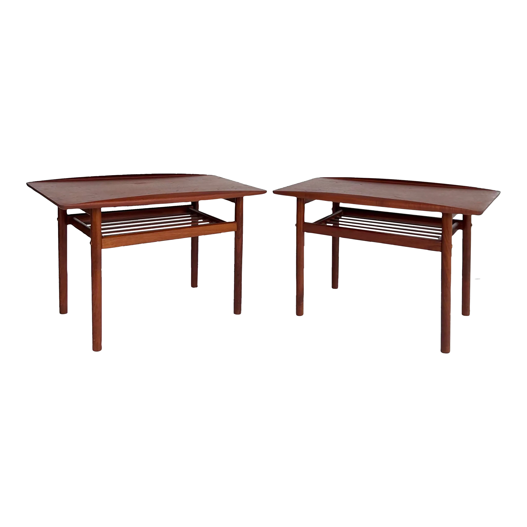 1960s Grete Jalk Glostrup Mobelfabrik Teak End Side Tables, Denmark in ...