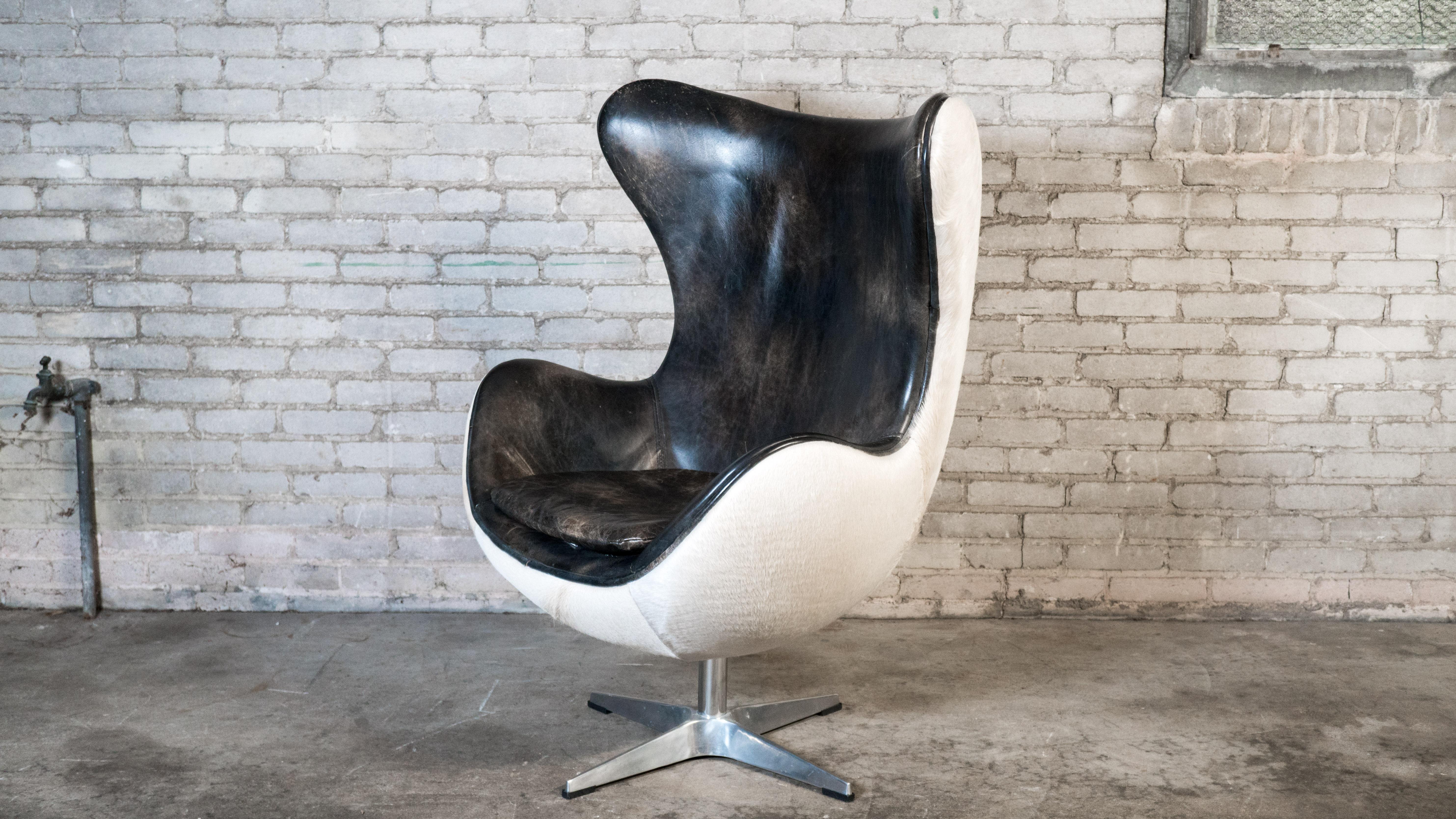 Cowhide egg chair store