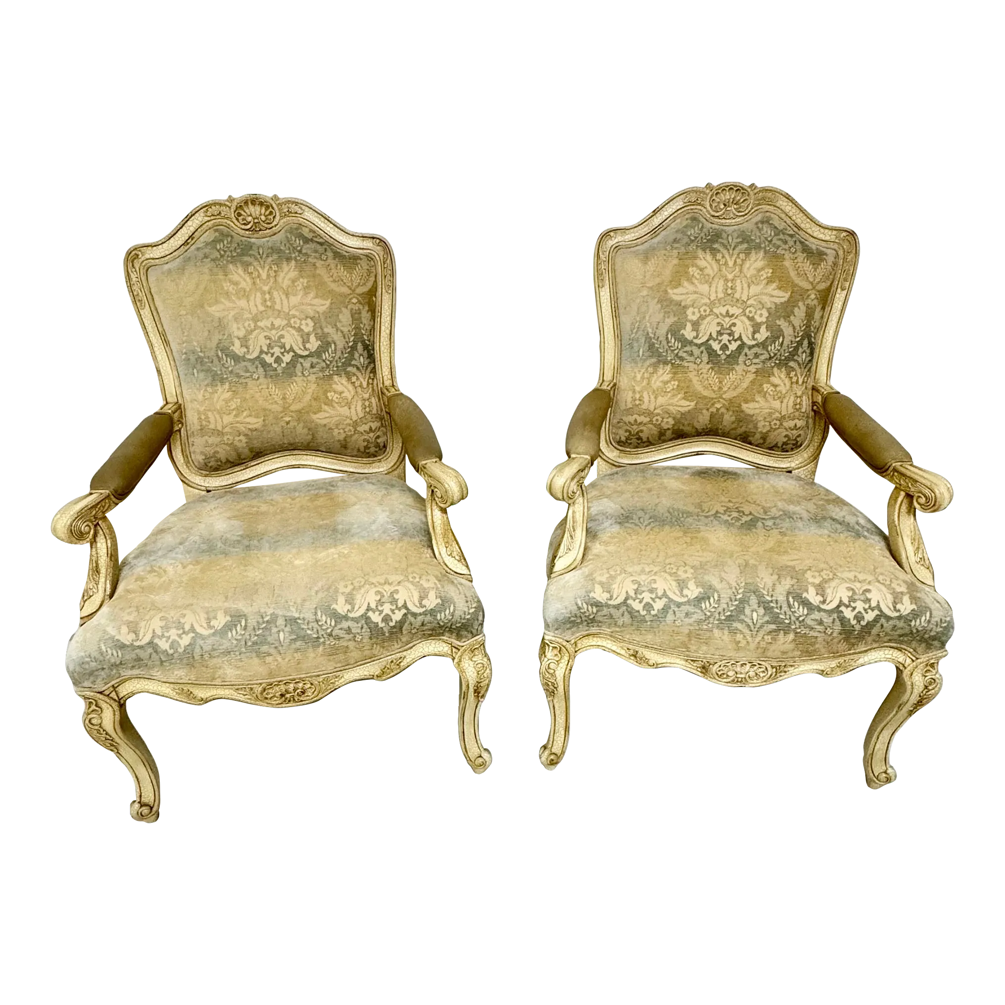 Hancock & Moore Liberty Arm Chairs- Set of 2 | Chairish