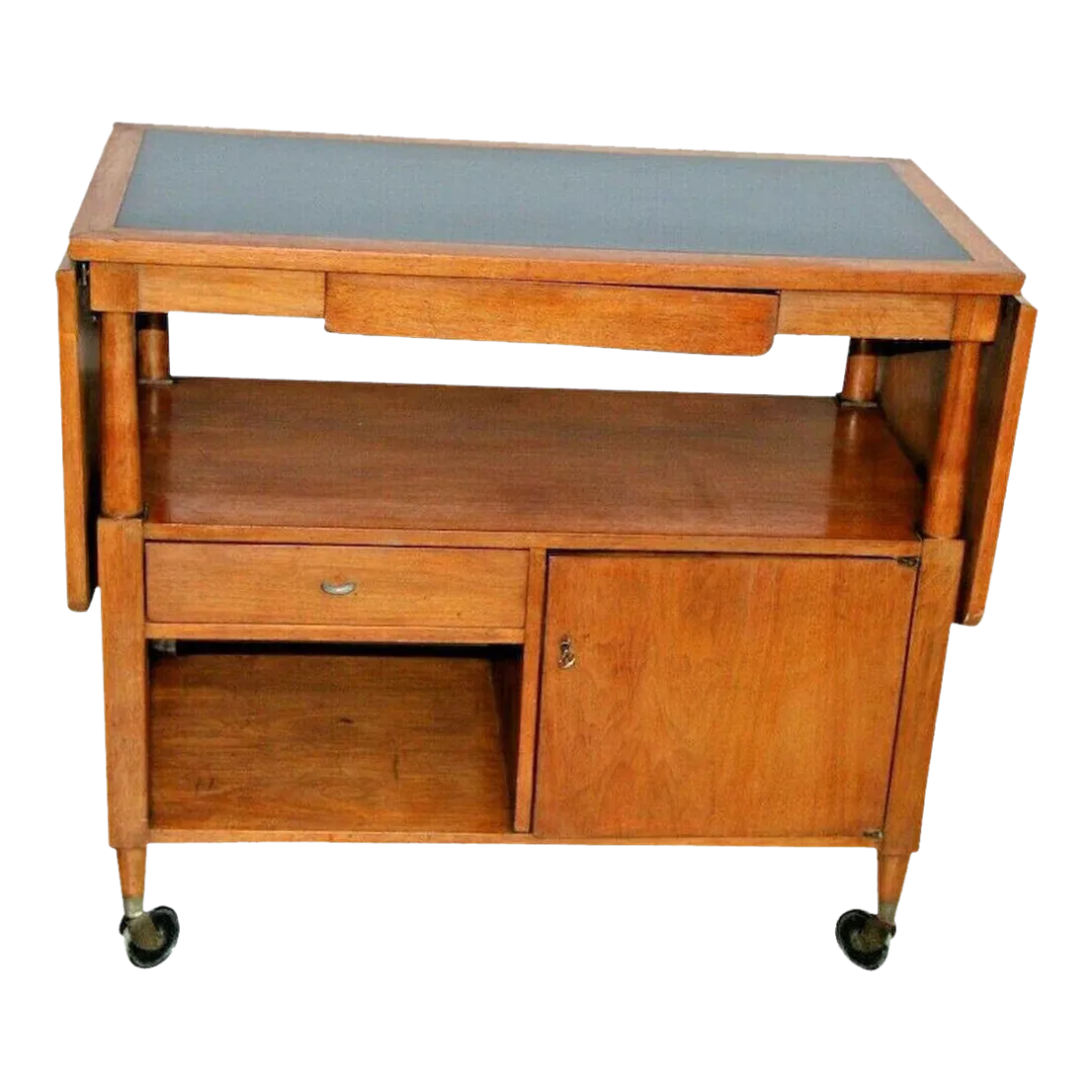 1950s Mid Century Modern Serving Bar Rolling Buffet American of ...