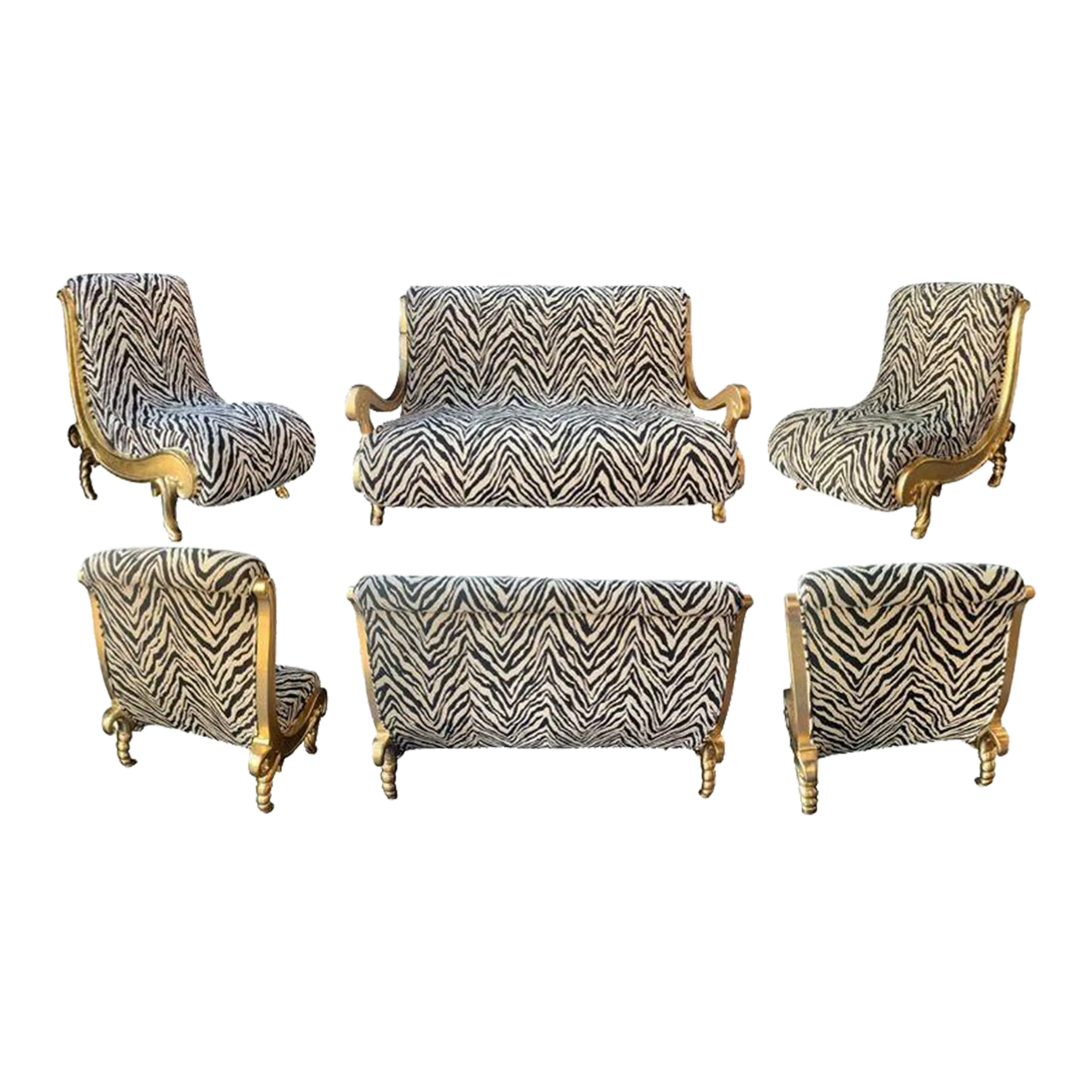 21st Century Slick Living Room Set, 6 Pieces - Great Gifts Club