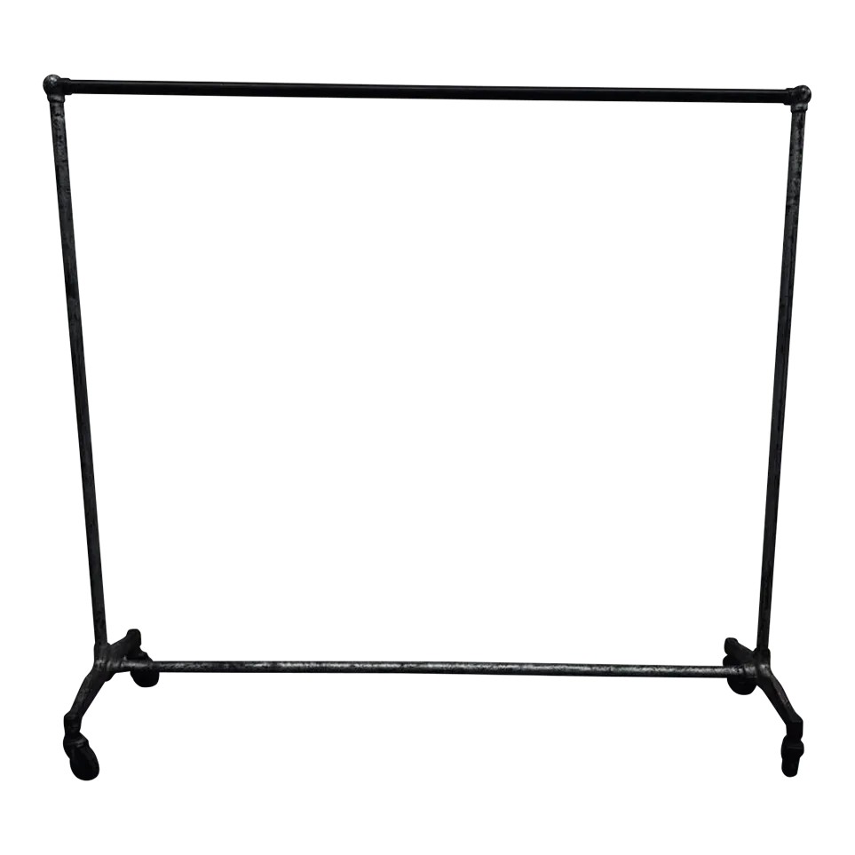 Vintage 1910 Cast Iron Clothing Rack Stamped New York | Chairish