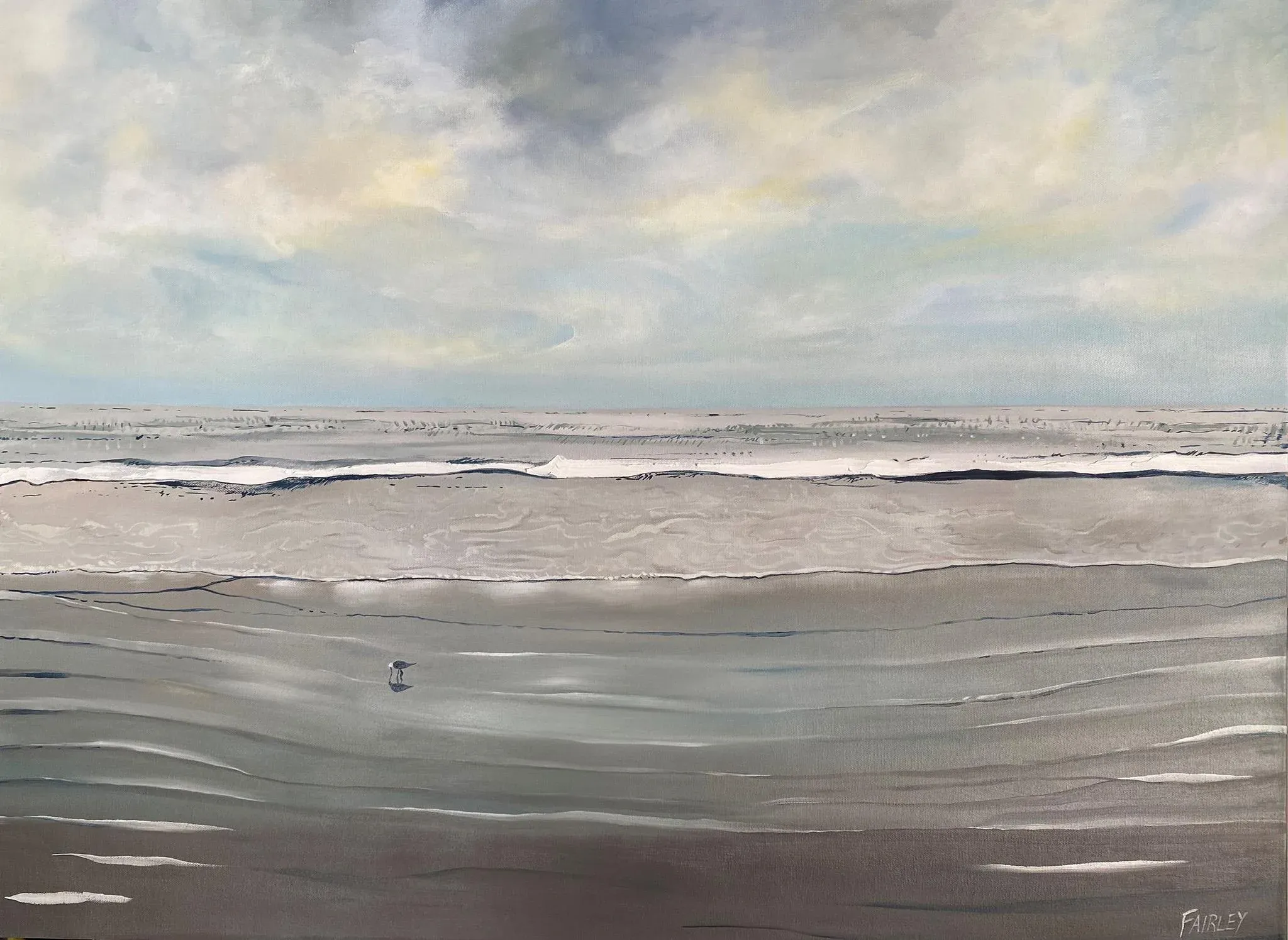 "Reflecting" Contemporary Seascape Oil Painting by Jessica Fairley ...