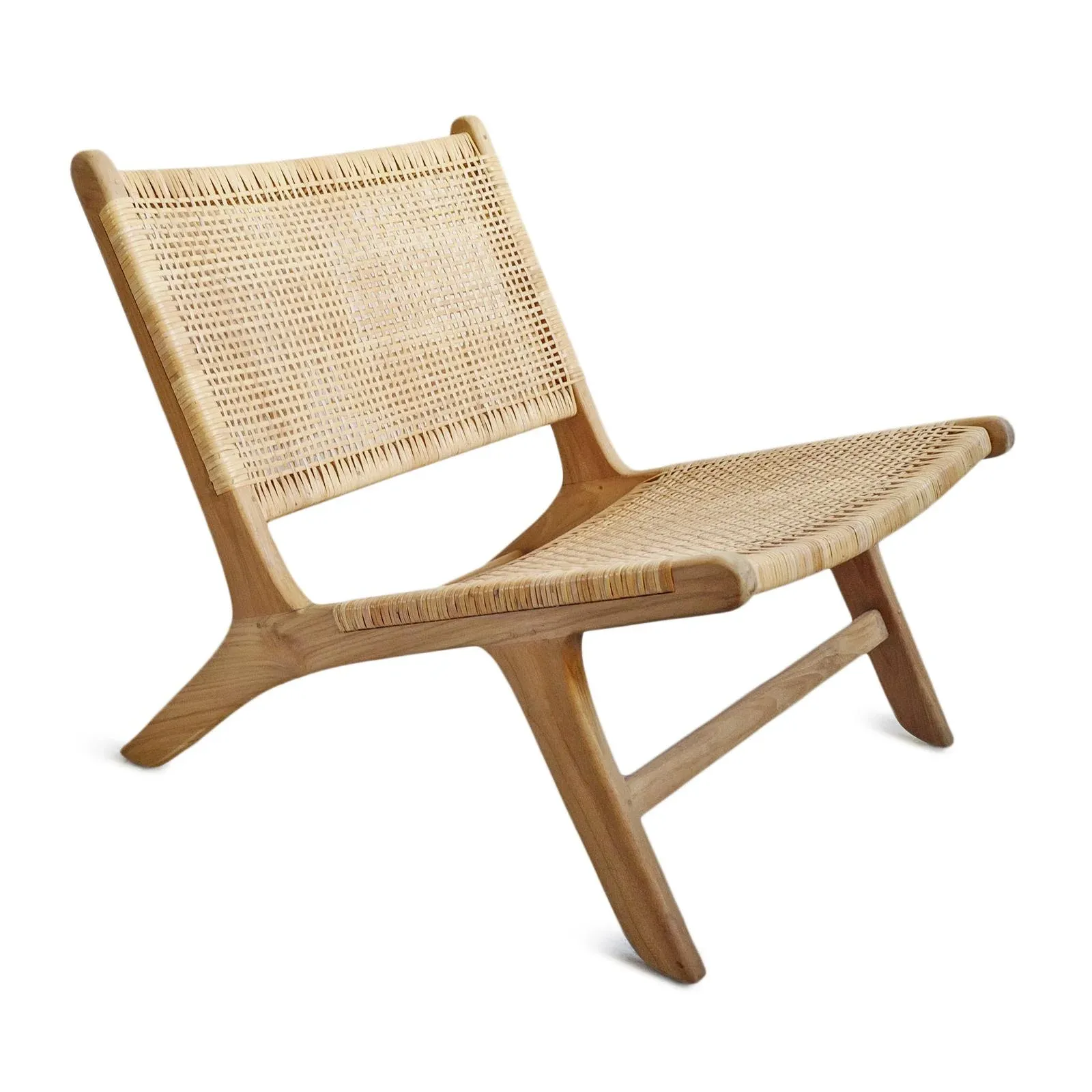 Teak rattan chair store