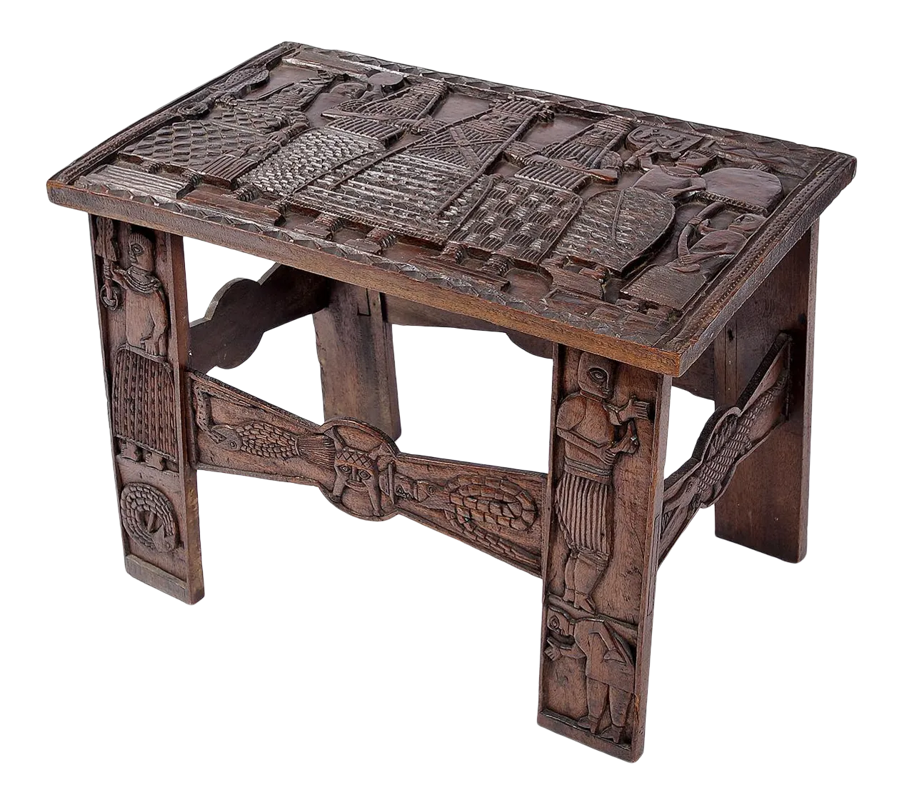 Early 20th Century Kingdom of Benin Agba Stool | Chairish