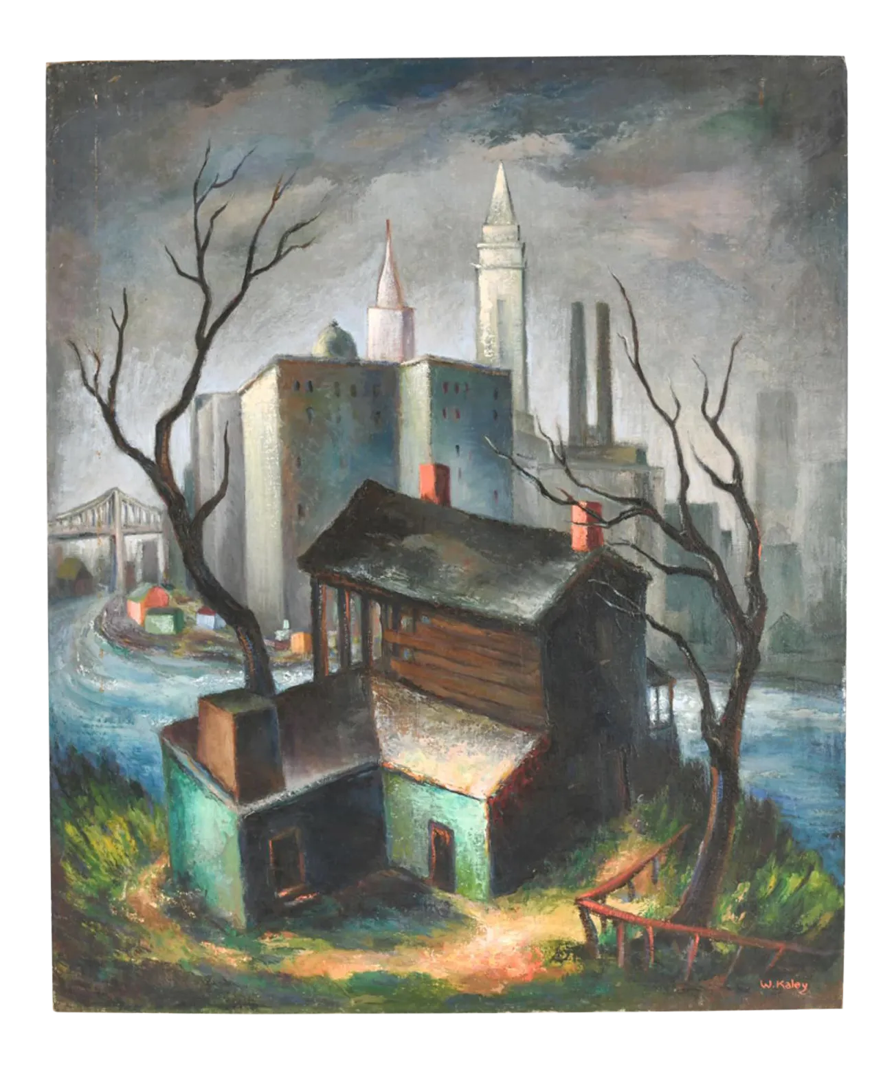 1940s Landscape Painting | Chairish