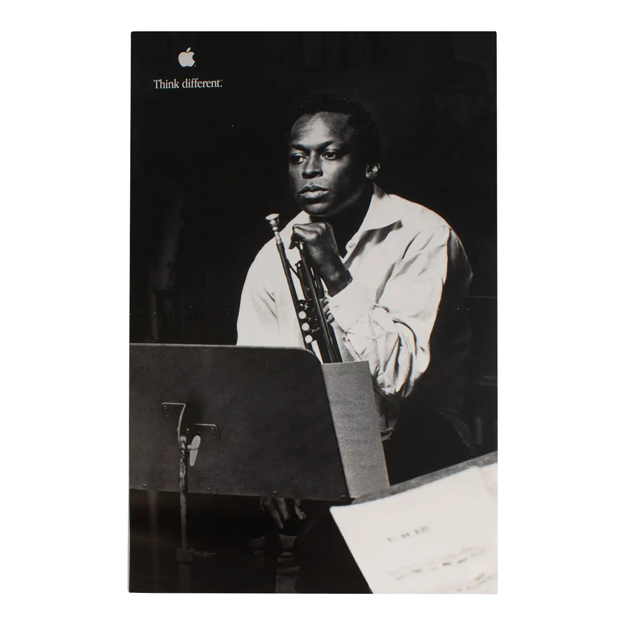 Apple “Think Different” 1998 Miles Davis Poster | Chairish