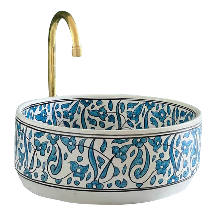 Ceramic Basin Sink Bowl, Hand Wash Basin | Chairish