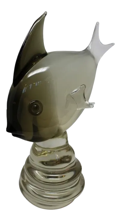 Luigi Mellara - Large Murano Fish | Chairish