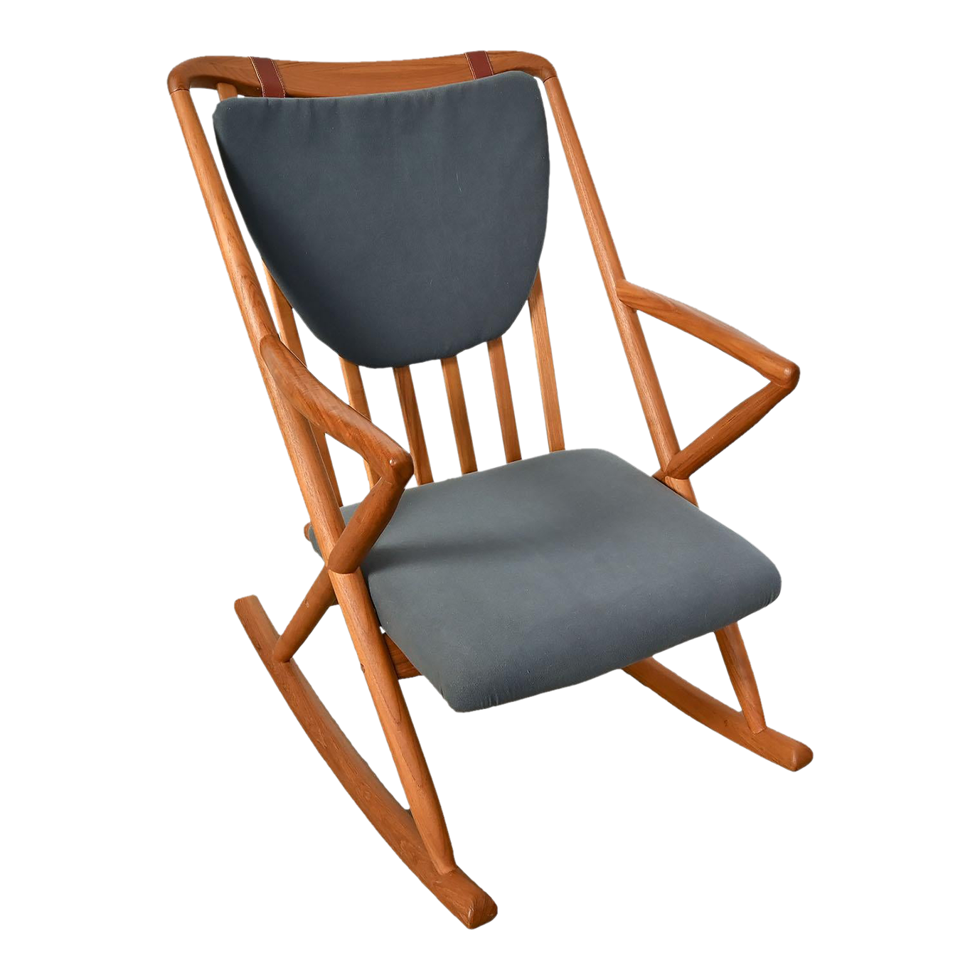 1970s Benny Linden Rocking Chair Teak Rocker Danish Modern | Chairish